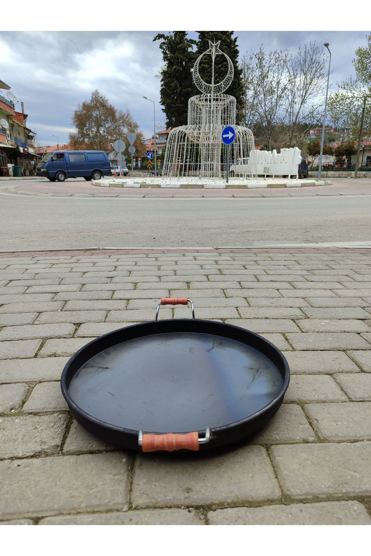 dinçer hırdavat ve nalburiye 42 cm sac tava kenarlı tutma saplı çelik ...