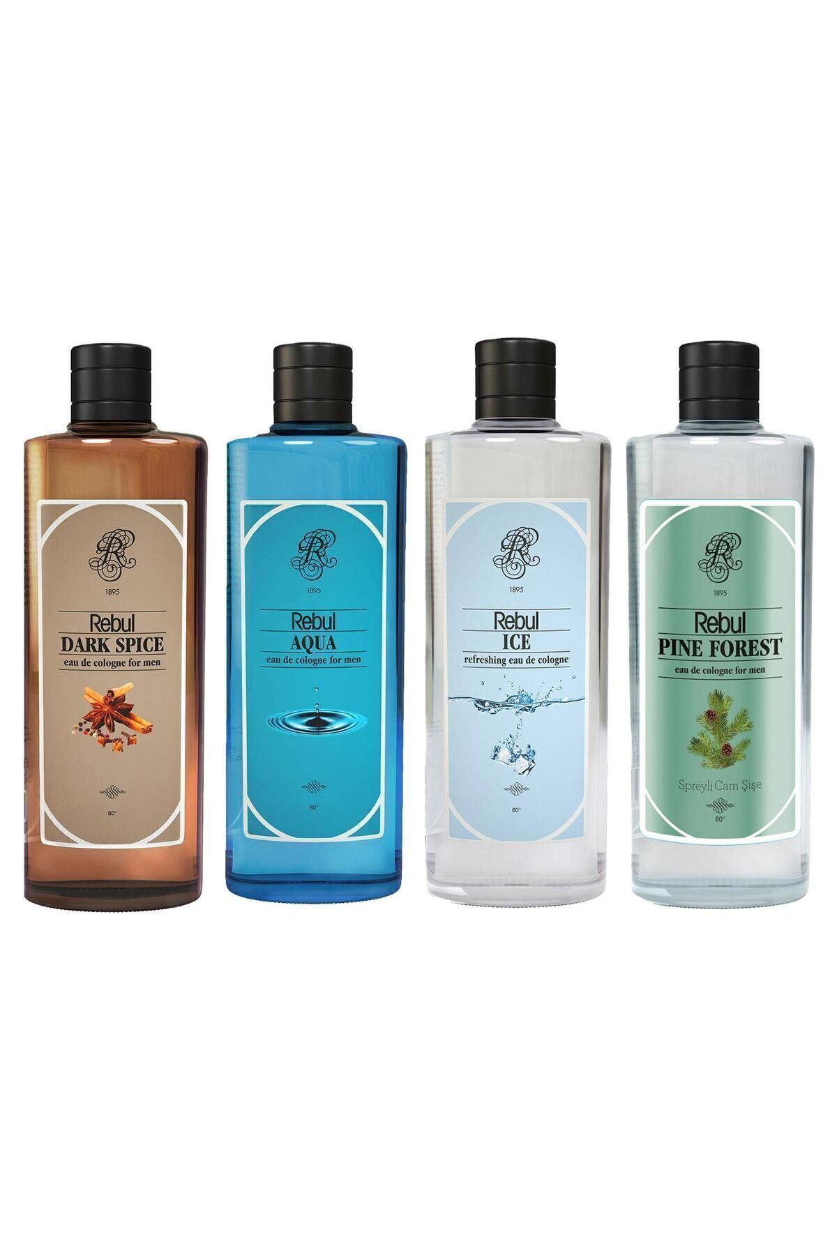 Rebul Kolonya Aqua 250 ml Dark Spıce 250 ml Ice 250 ml Pıne 250 ml ...