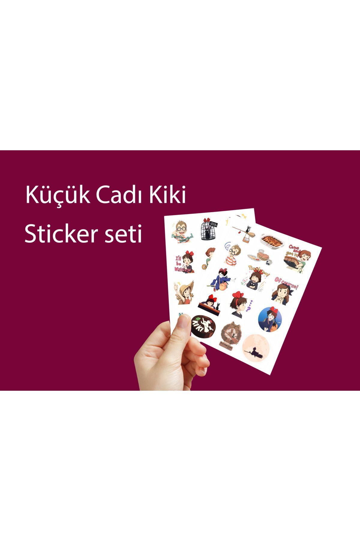 Akumastik Küçük Cadı Kiki Sticker Seti adet sticker 3,5 cm - Studio ...