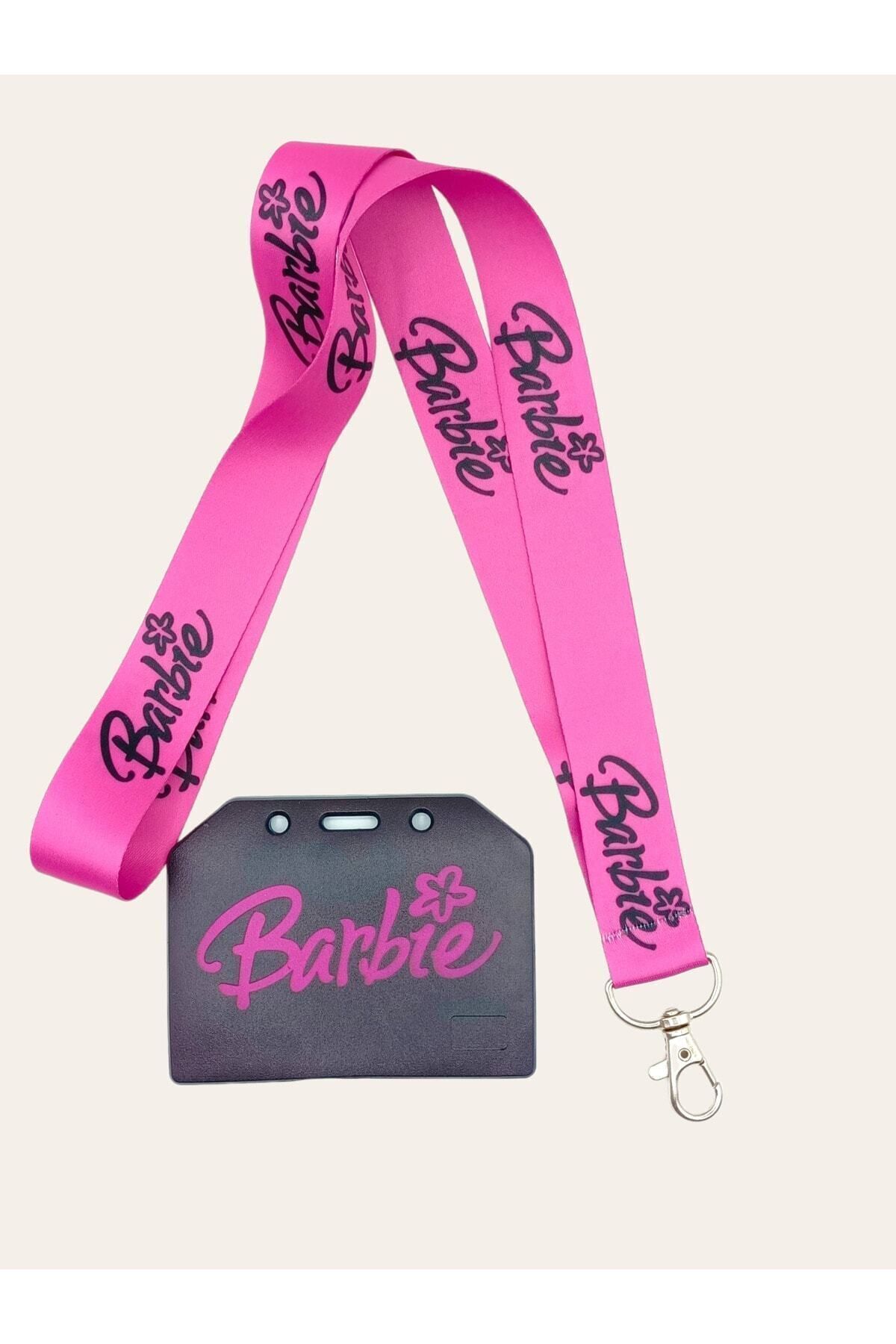 CİCCİBİCCİSHOP Fuşya Zemin Barbie Boyun Askı İpi Ve Silikon Kart Tutucu ...