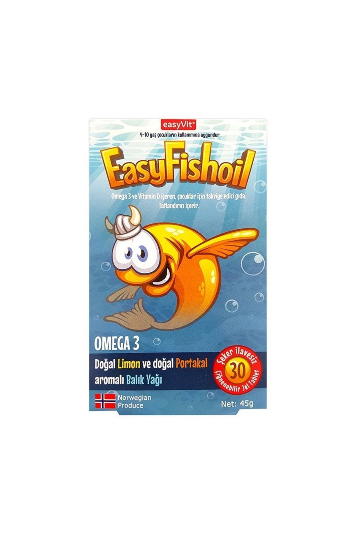 EASYVİT Easyfish Oil Omega 3 Çocuk Çiğnenebilir 30 Jel Tablet - Fiyatı ...