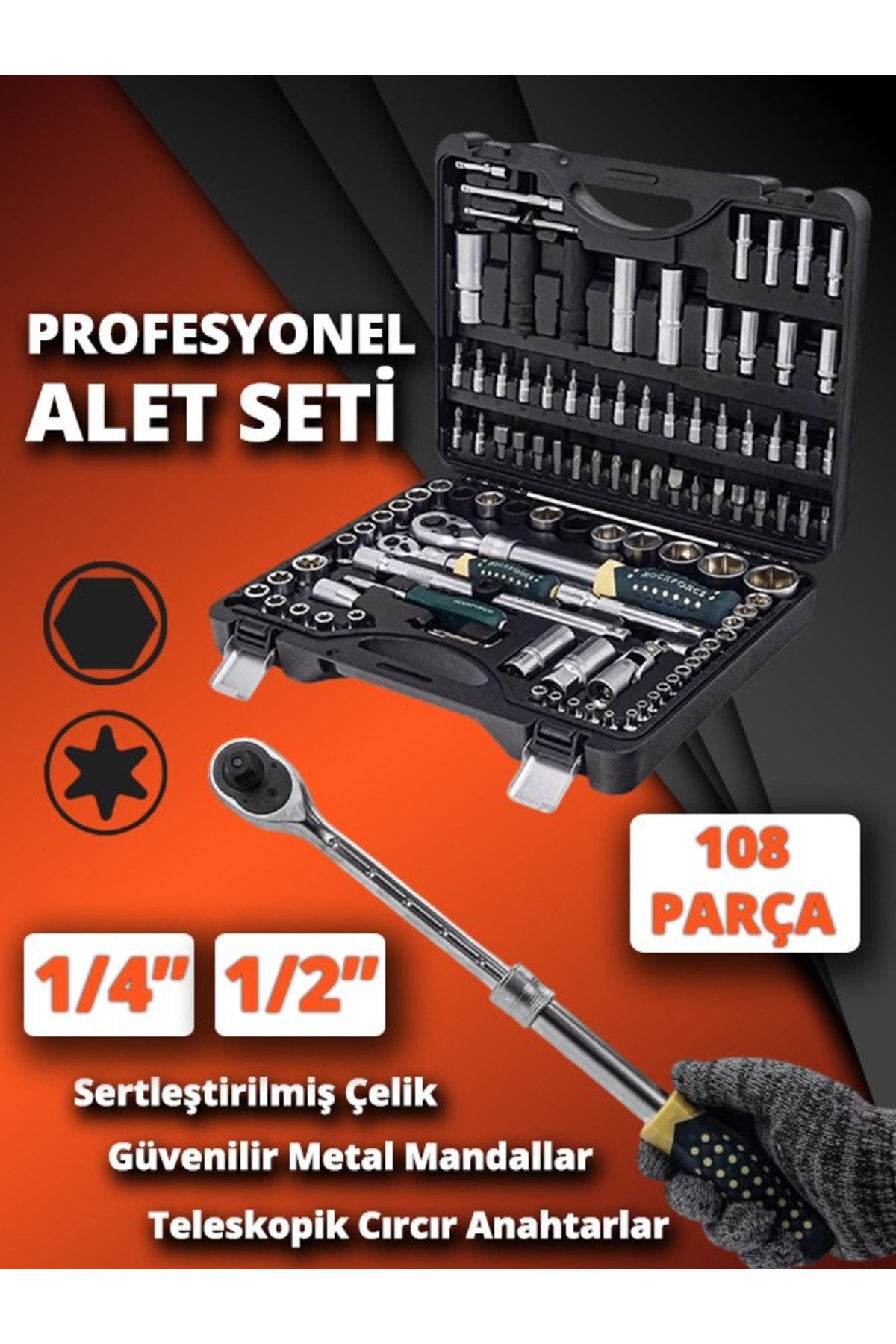 ROCKFORCE Lokma Takımı Rockforce 108 PCS - Fiyatı, Yorumları