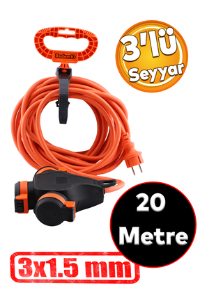 ⚡ 20 Metre Uzatma Kablosu ile Gücü İleri Taşıyın!