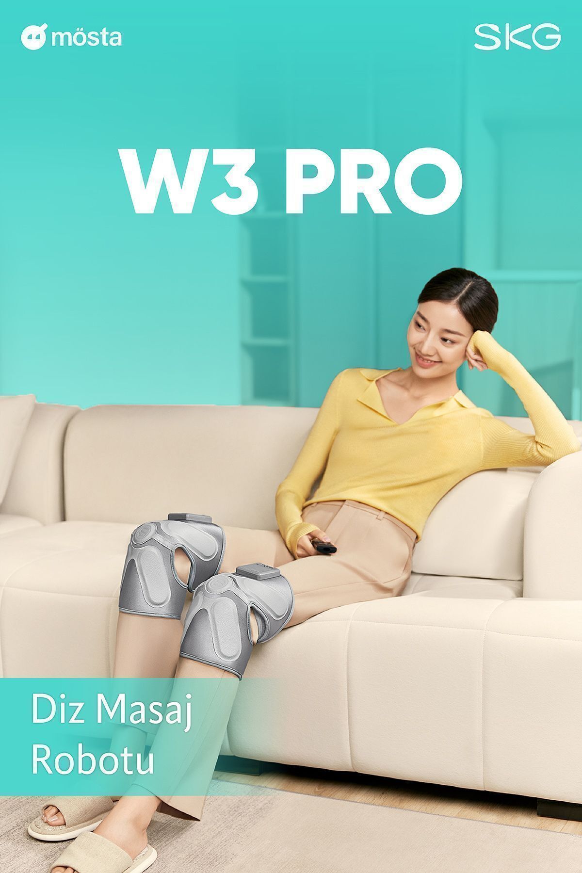 SKG W3 Pro Isı Ve Titreşimli Diz-omuz-dirsek Masaj Aleti, Eklem Ağrıları Şarjlı Isıtmalı Dizlik ...