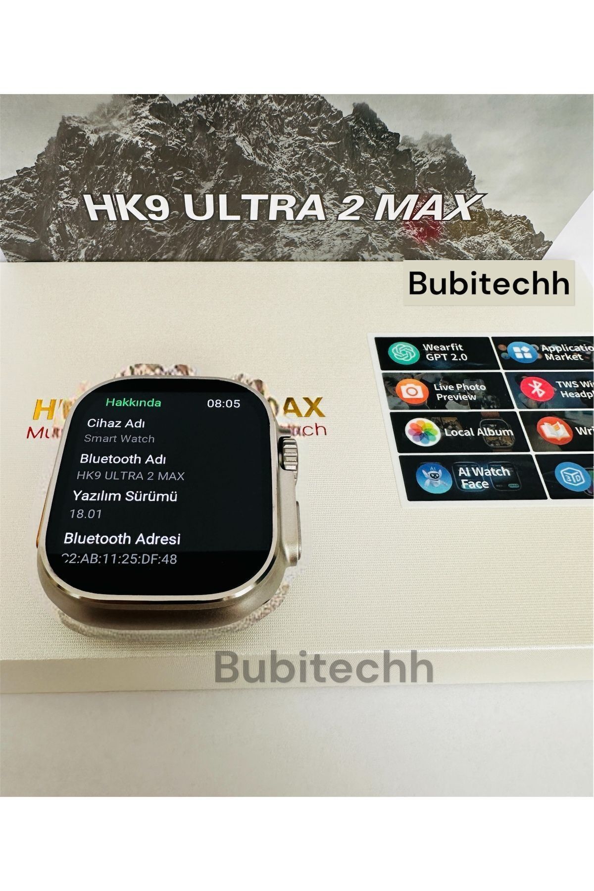 Bubitechh Hk9 Ultra2 Max 49m Akıllı Saat (SÜPER AMOLED) 2024 Fiyatı, Yorumları - Trendyol
