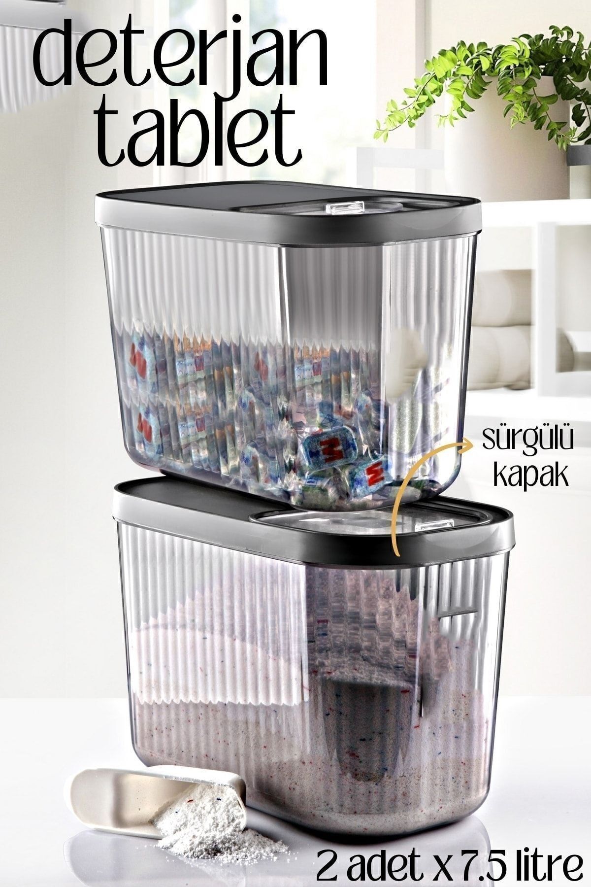 Transformacion Multibox Deterjan Tablet Kutusu Sürgülü Kapak 7.5 Litre ...