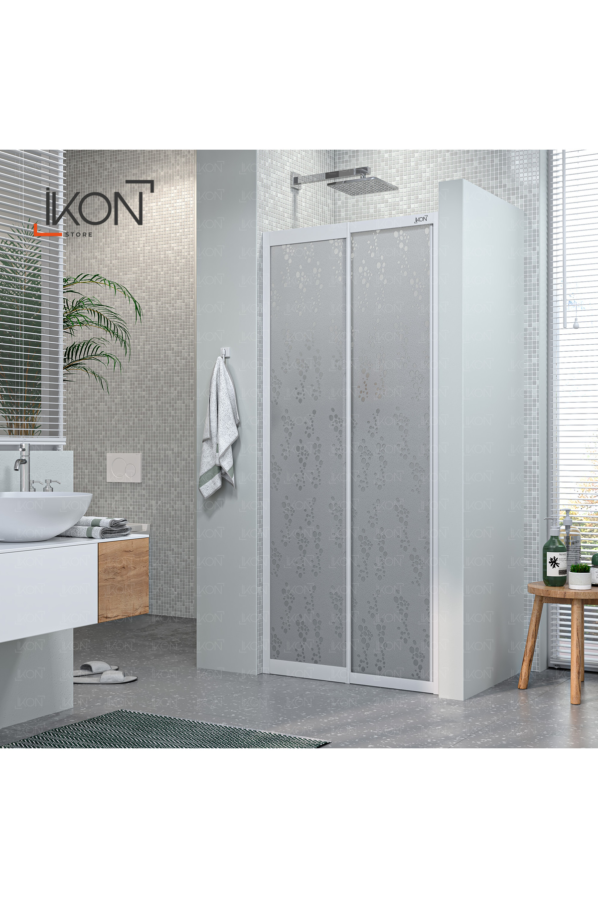 İkon store Plastik, Beyaz 1 Sabit 1 Açılır Duşakabin Fiyatı, Yorumları ...