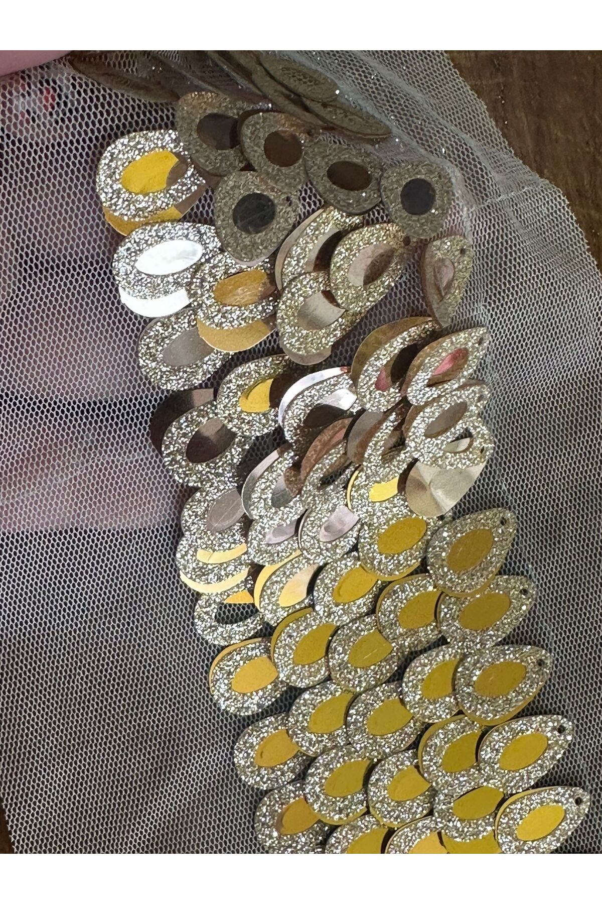 Gönülden Tasarım SARI PUL PAYETLİ APOLET DİKİŞ APLİKE 20X6 CM - Fiyatı ...