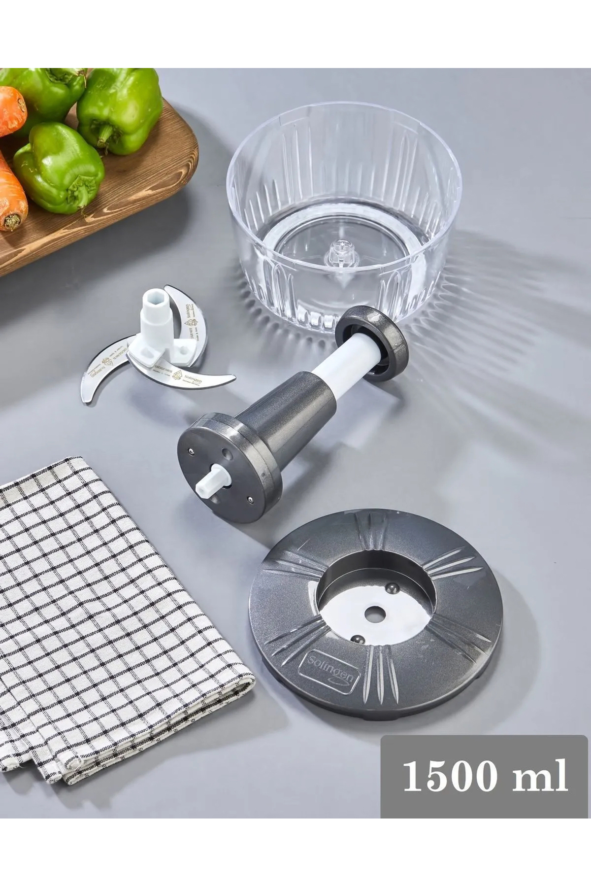 Hane216 3'lü Paslanmaz Çelik Bıçaklı Basmalı El Rondosu Bas Kes Manuel ...