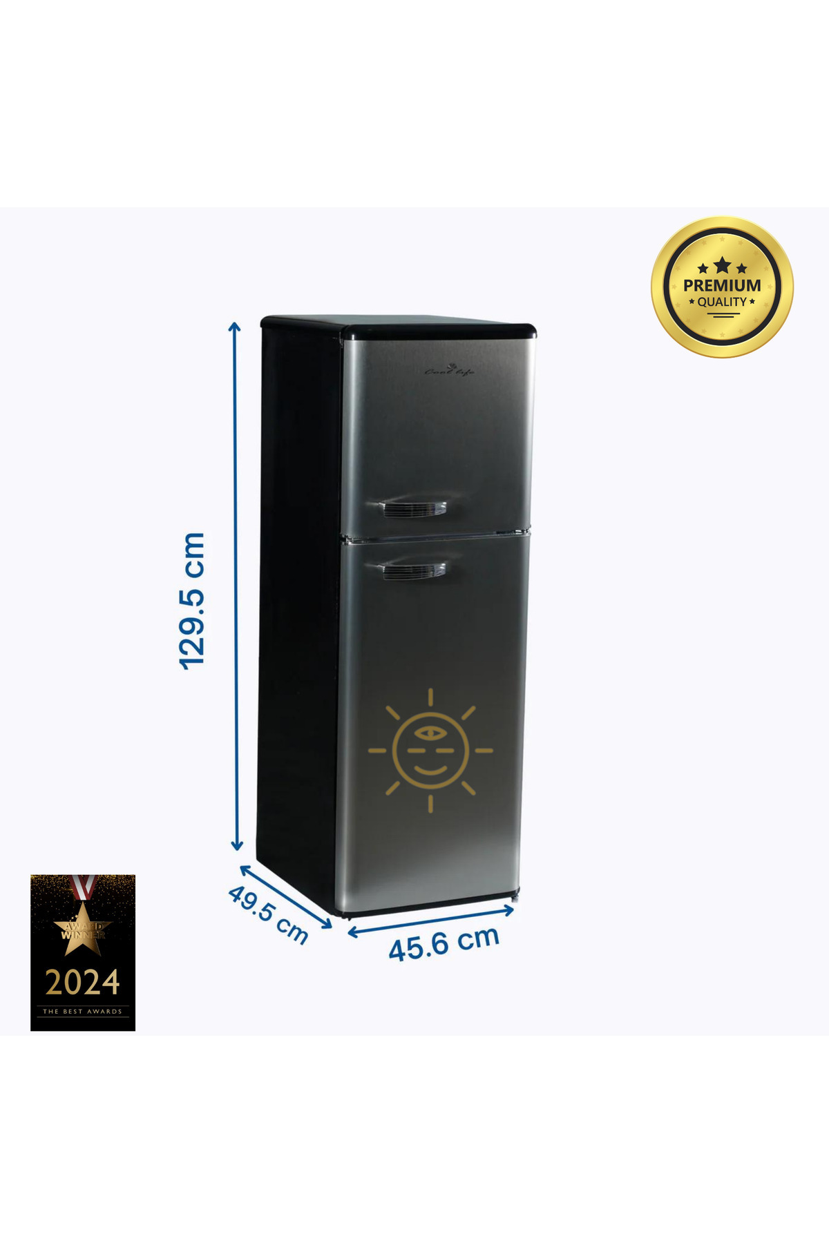 Cool Life Cool Life 138 Litre Retro İnox 12/24 Volt BuzdolabıFiyatı ...