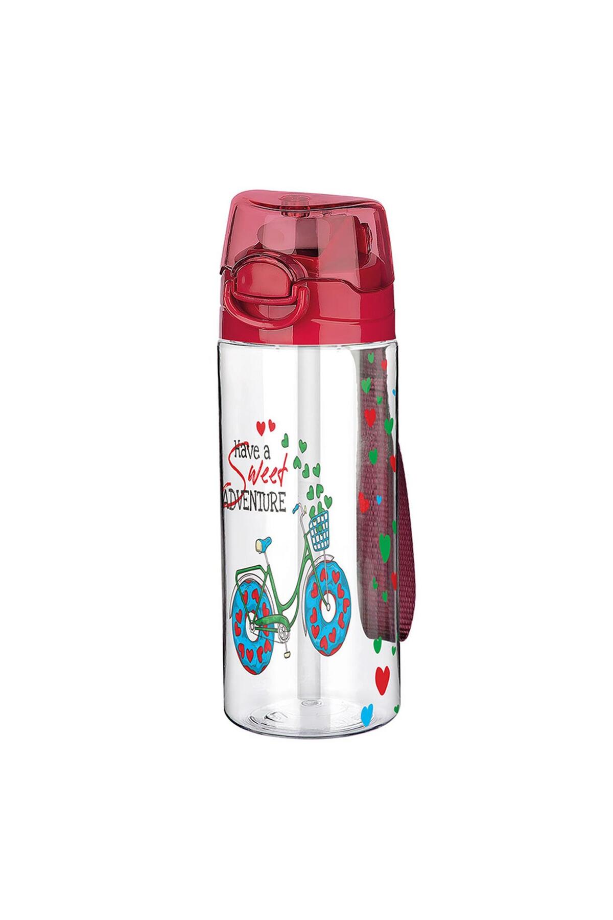 FixPoint Fox Bisiklet Kilitli Kapak Pipetli Matara Kırmızı 500 Ml ...