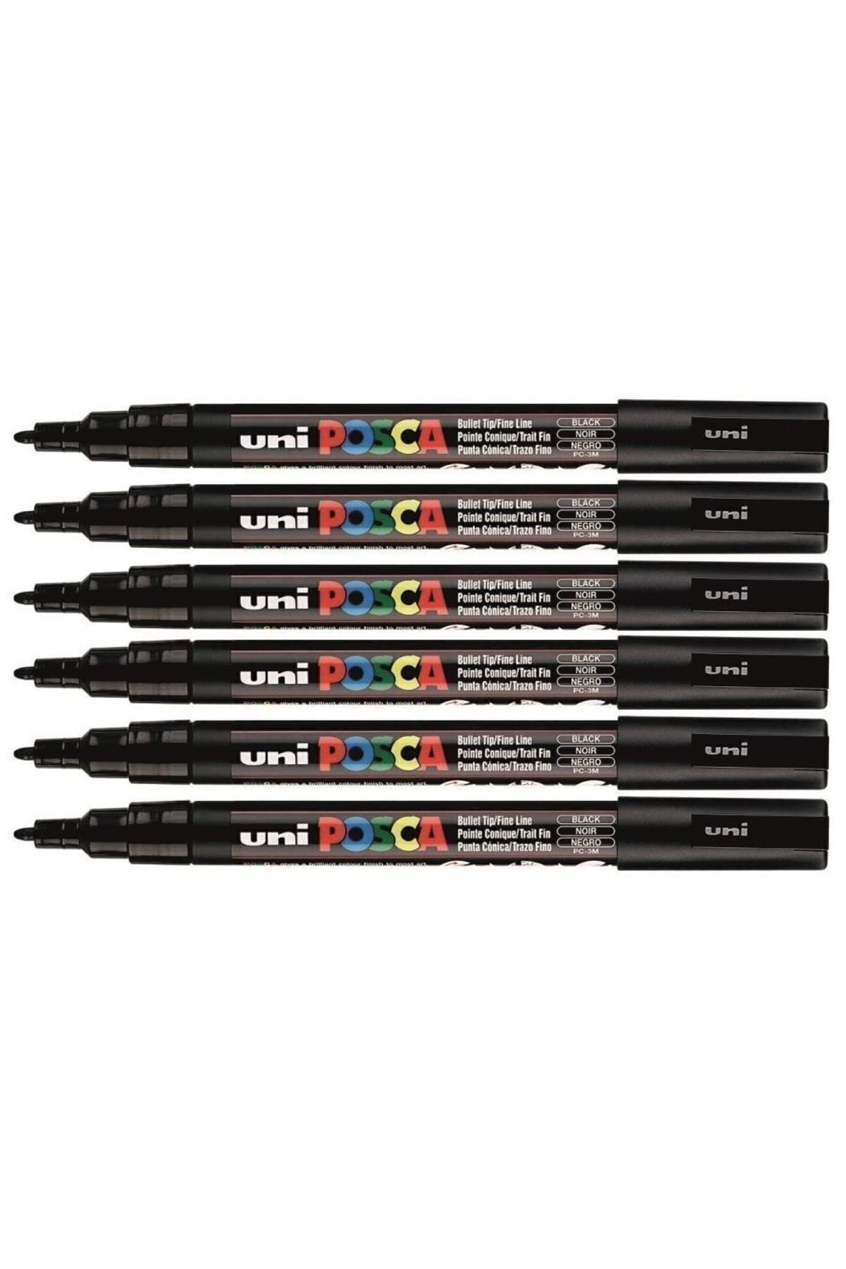 Uni Posca Marker Pc-3m Keçeli Kalem 6'lı Set Siyah Fiyatı, Yorumları ...