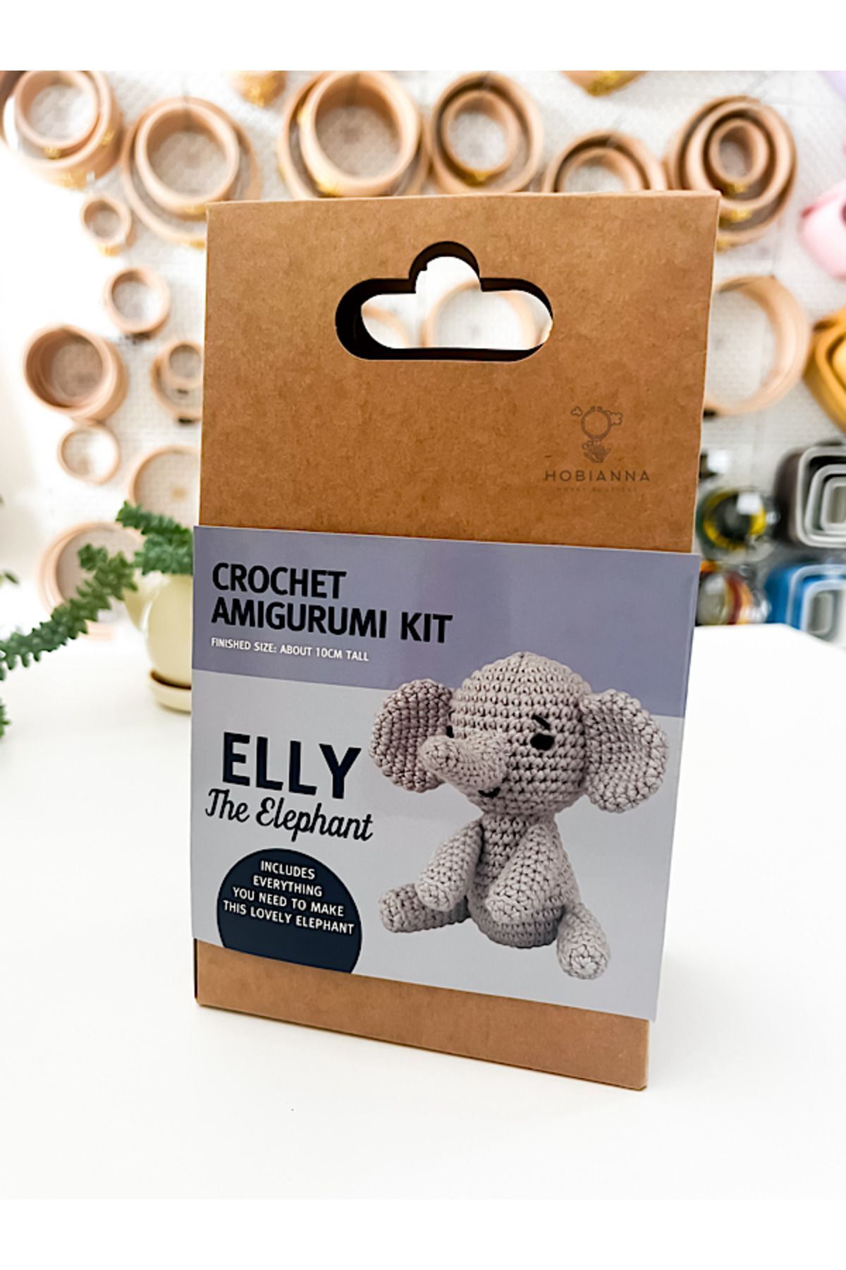 Hobianna Hello Tığ Işi Mini Amigurumi Kiti - Fil Elly - Fiyatı, Yorumları