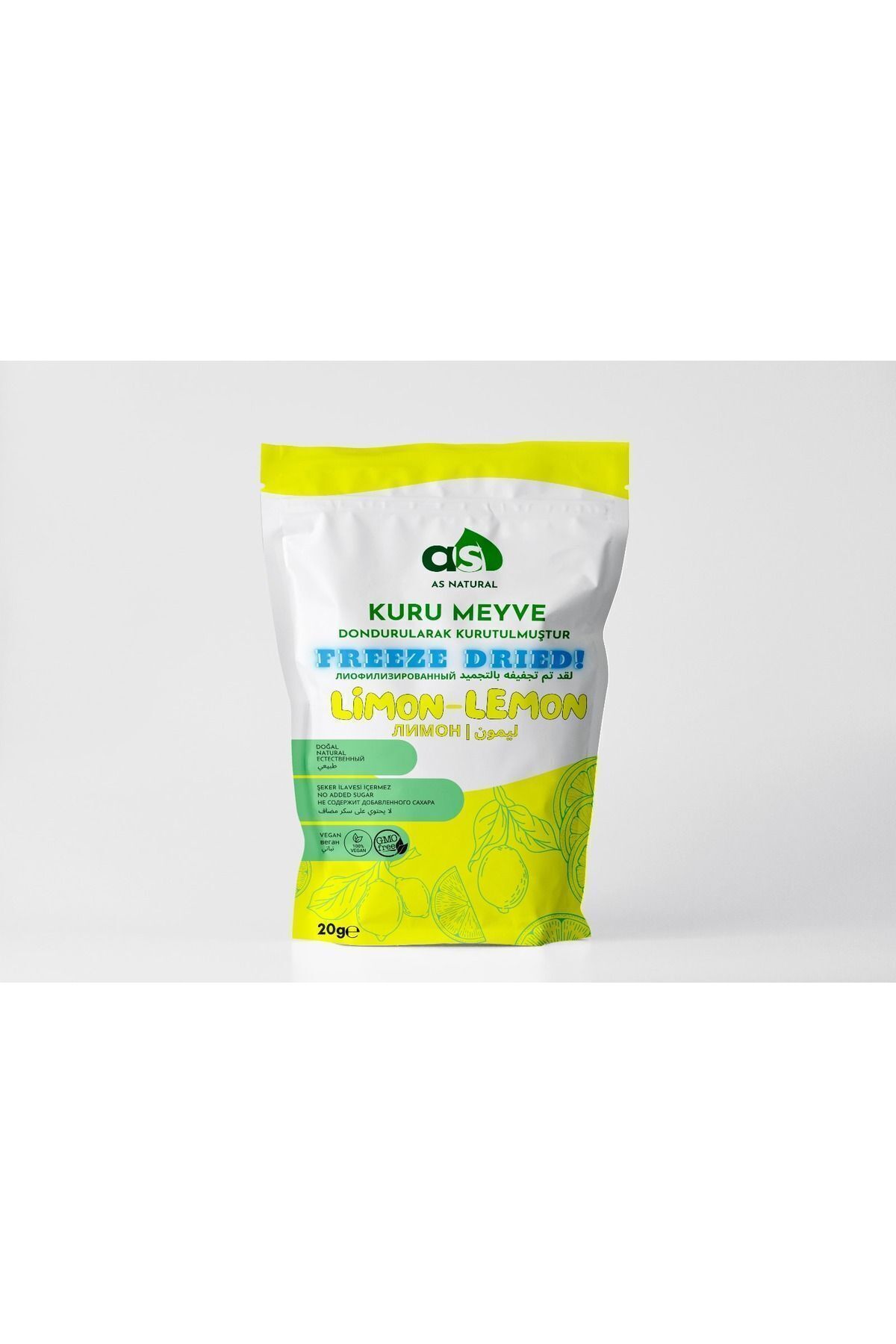 As Natural Kuru Limon - Dondurularak Kurutulmuş Limon- Meyve Cipsi ...