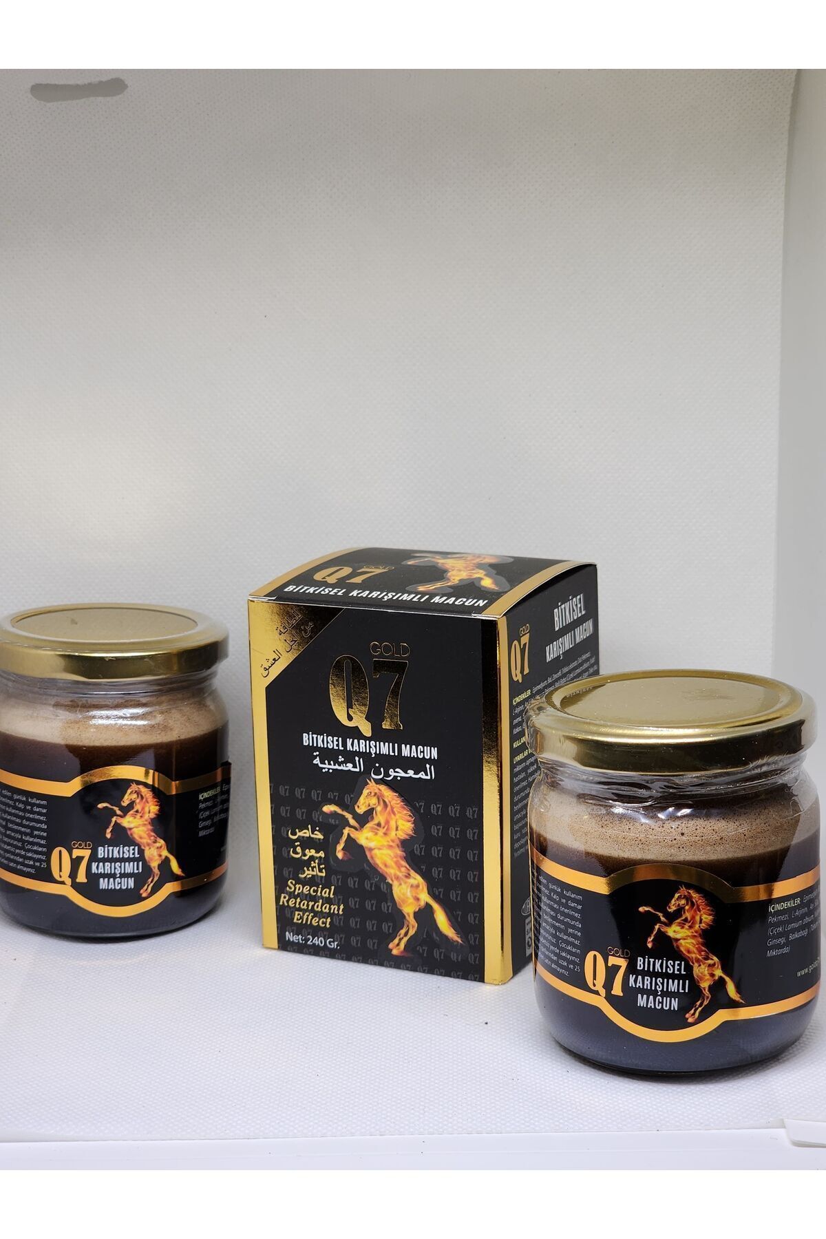 GOLD Q7 Epimediumlu Bayan-erkek Bitkisel Ballı Macun 24 Saat Etkili Q7 ...