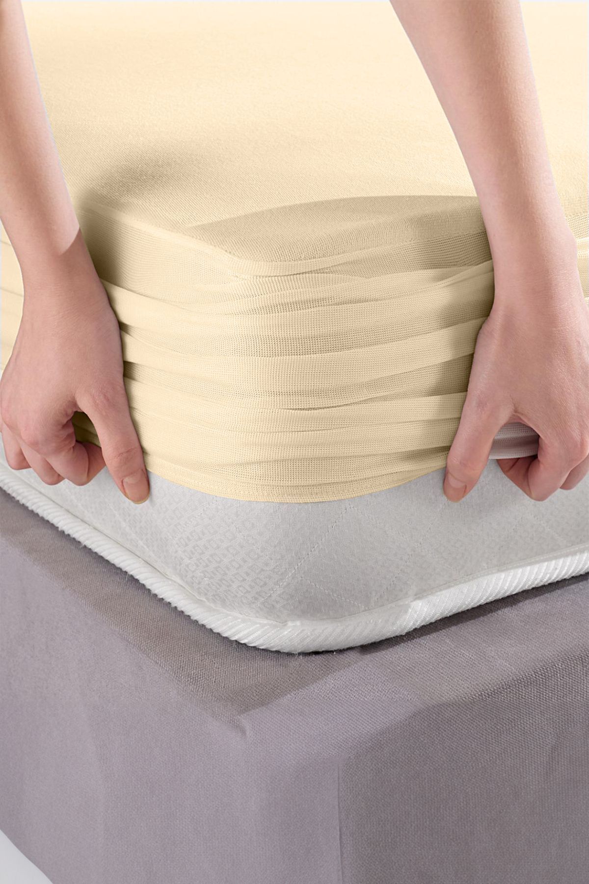 ÇETTEX COLORFUL Micro Fitted Full Kenar Sıvı Geçirmez Yatak Koruyucu ...