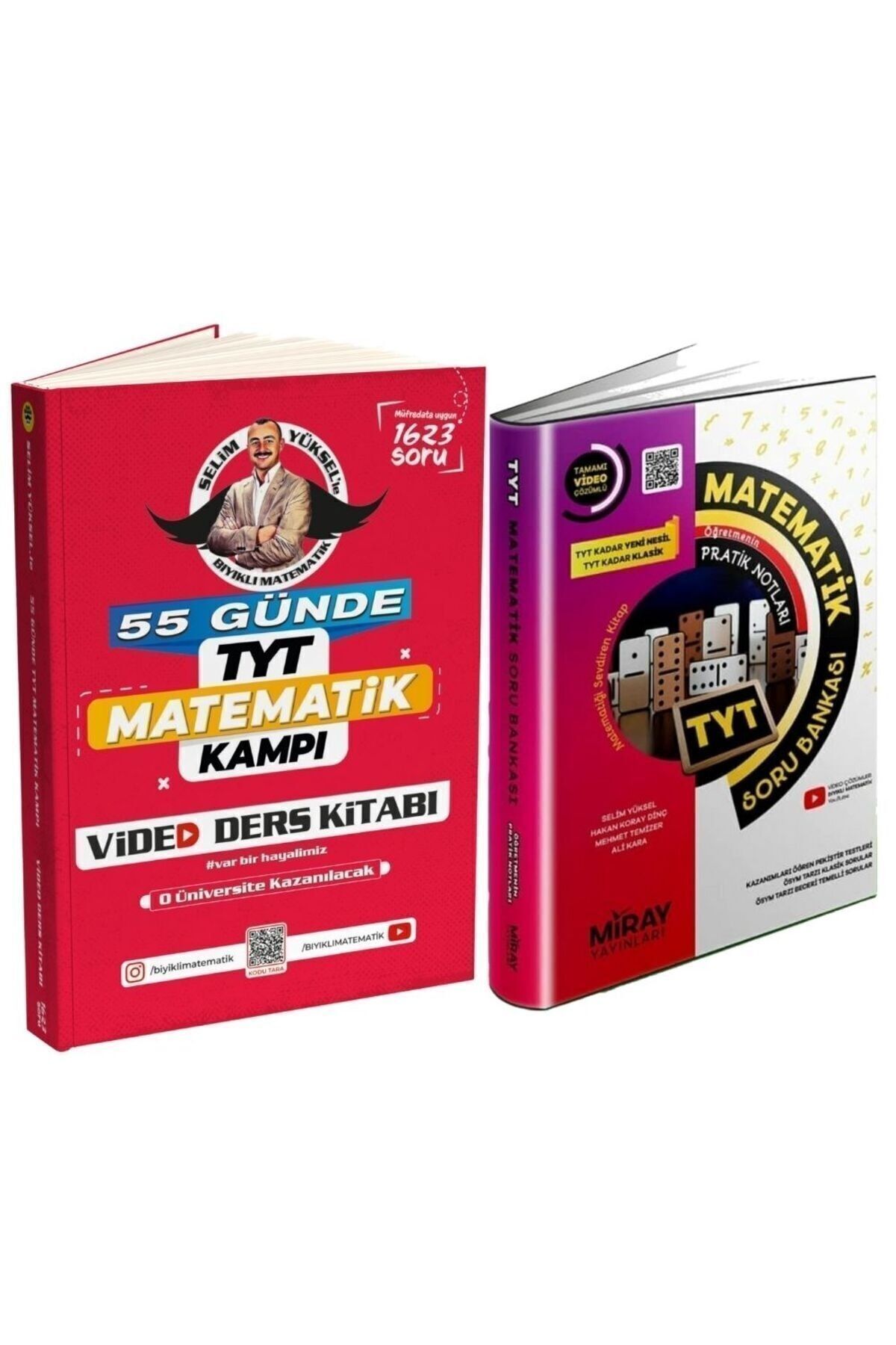 Bıyıklı Matematik 2li Set 55 Günde Tyt Matematik Video Ders Notu ...