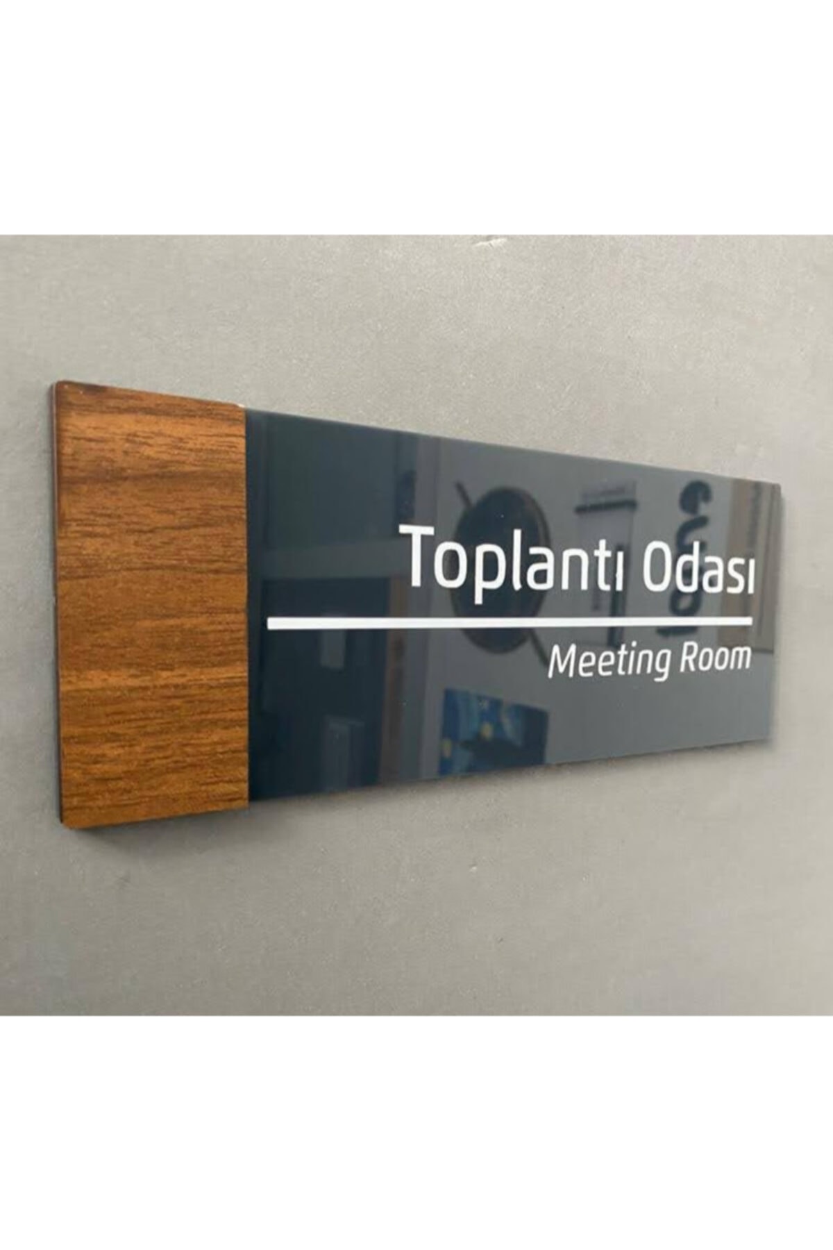Dekokonsept Wooden Serisi (TOPLANTI ODASI) Ofis Kapı Isimliği Yönlendirme Tabelası Fiyatı ...