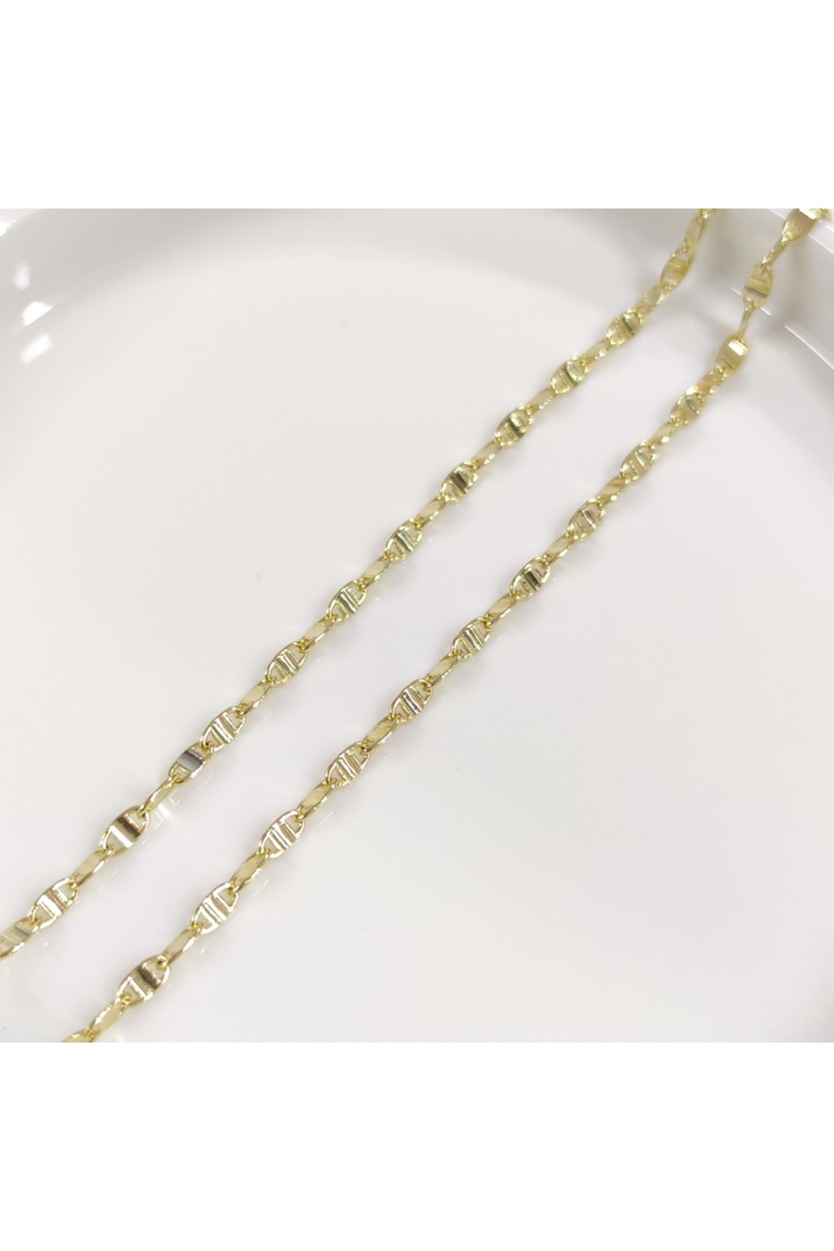 Güler Yüzlü Silver XUPING 4 MM 45 CM GEMİCİ ZİNCİR KOLYE GOLD Fiyatı ...