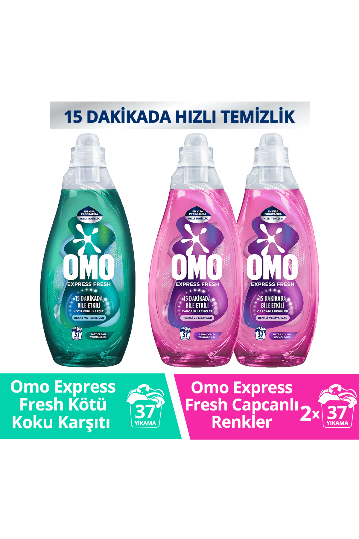 Omo Express Fresh Kötü Koku Karşıtı Beyaz Ve Renkliler 1480ml X1 ...