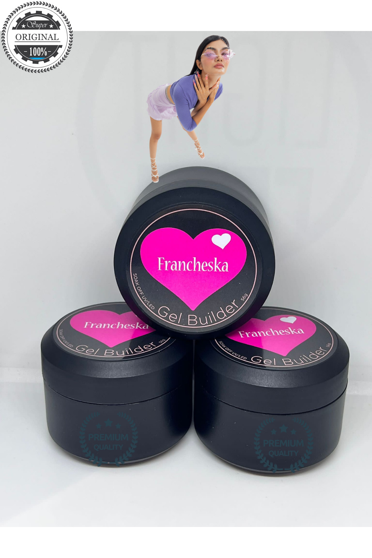 Francheska PROFESSİONAL UV GEL RUSSIAN PREMIUM SERİ 56 gr BUILDER ...