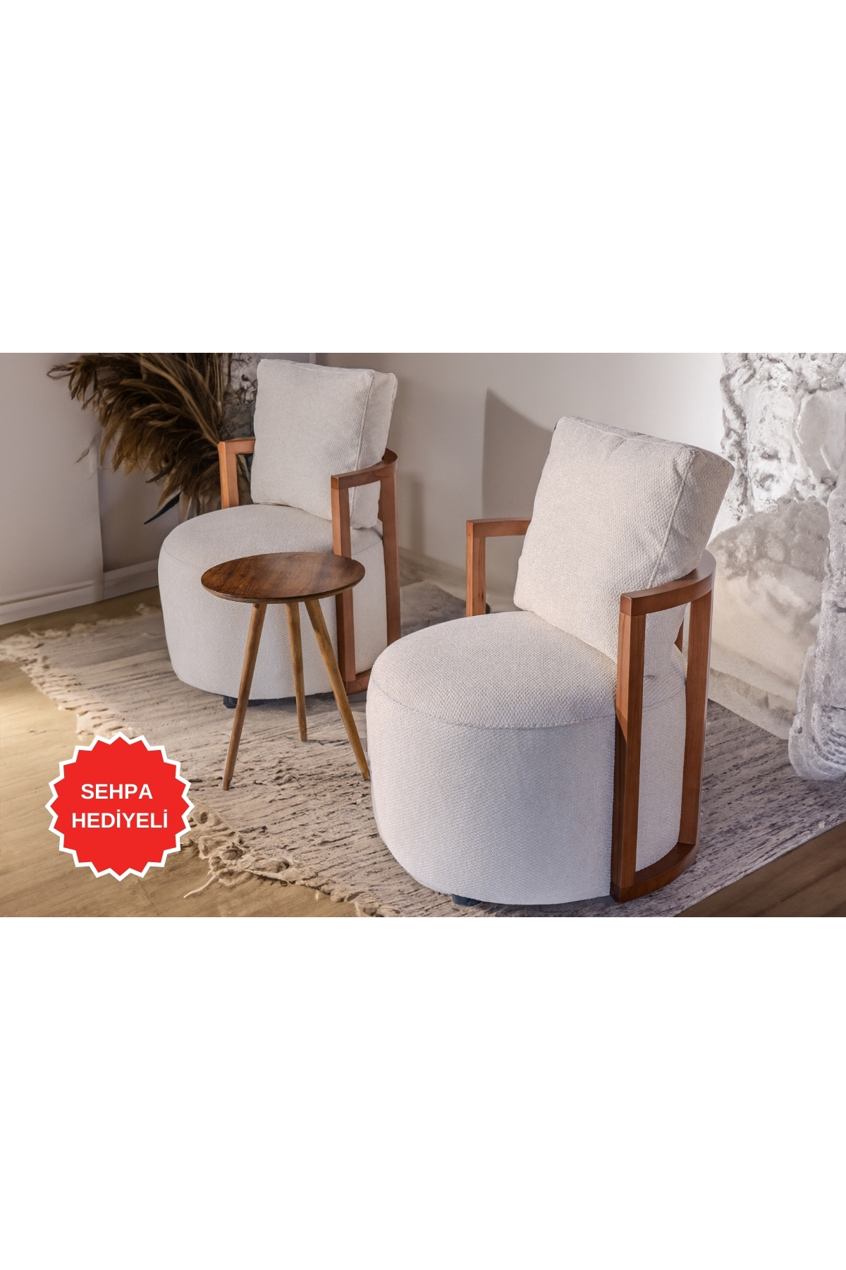 ARES Ahşap Berjer Seti Fiyatı, Yorumları - Trendyol