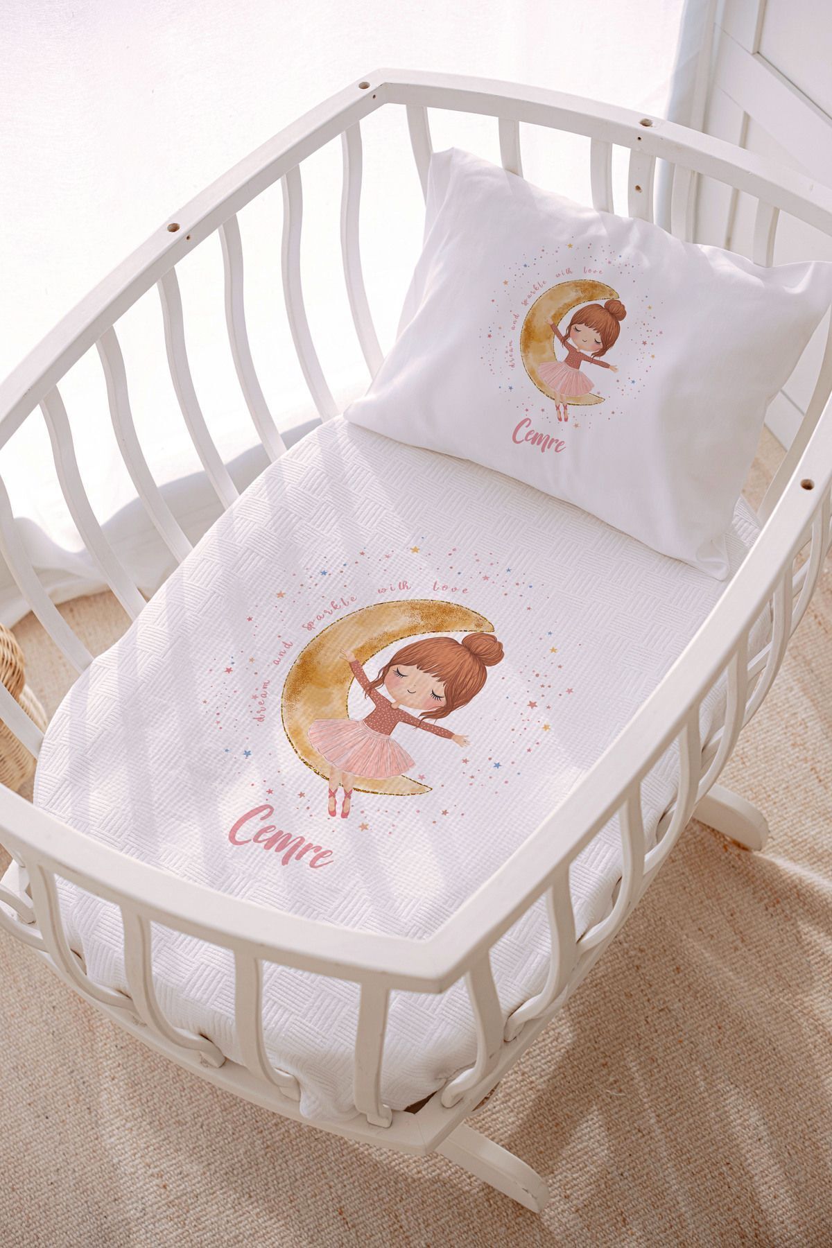 Lilabio İsme Özel 70x120 Park Yatak Ve Anne Yanı Pike Seti Peri Fiyatı ...