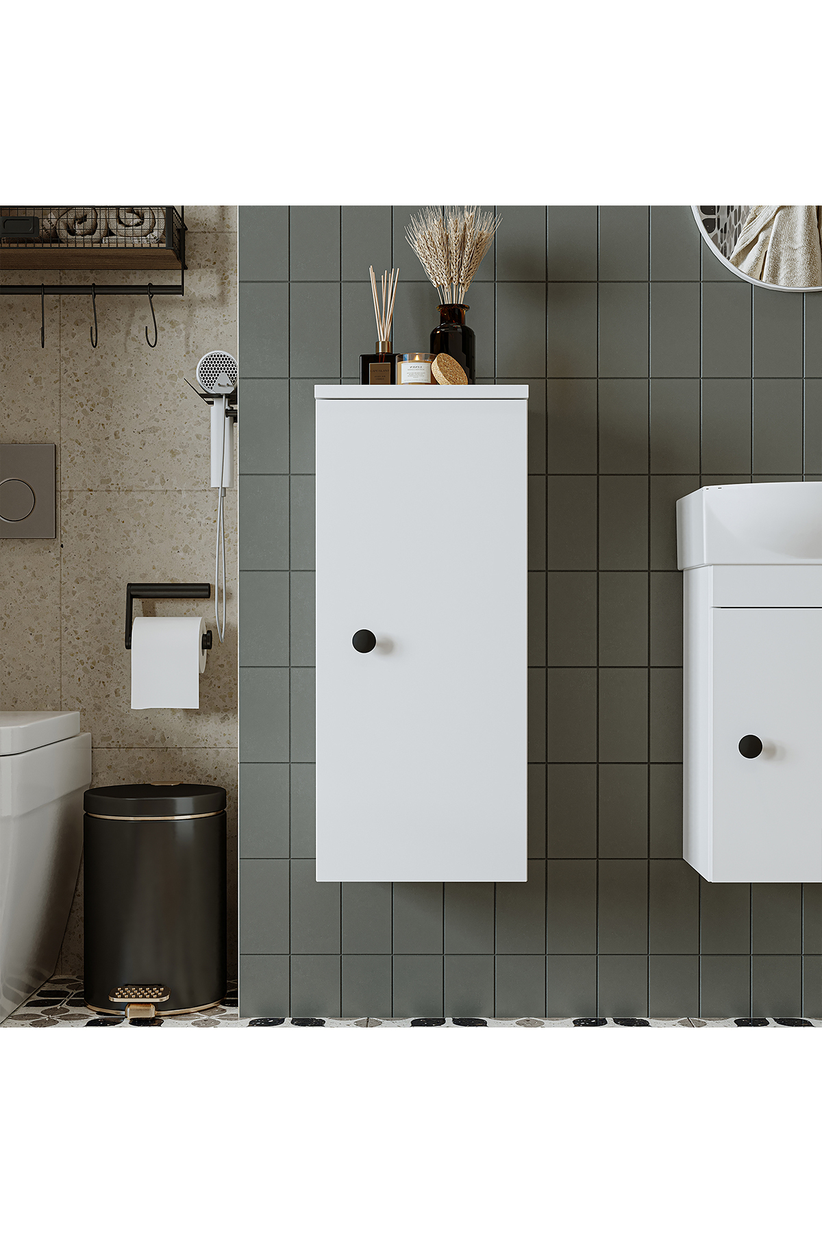 ROOMART Suntalam 70 X 25 Cm Banyo Boy Dolabı Mat Beyaz - Fiyatı, Yorumları