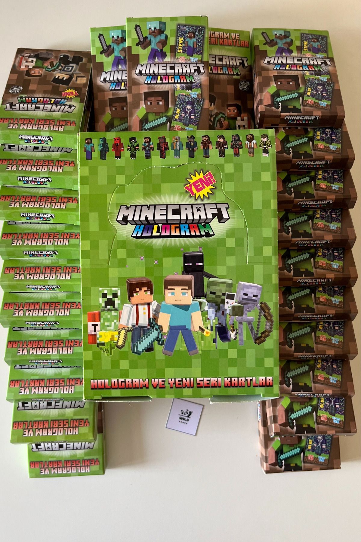 wildpanda Minecraft Yeni Koleksiyon Hologram Oyun Kartı 24 Paket 240 ...