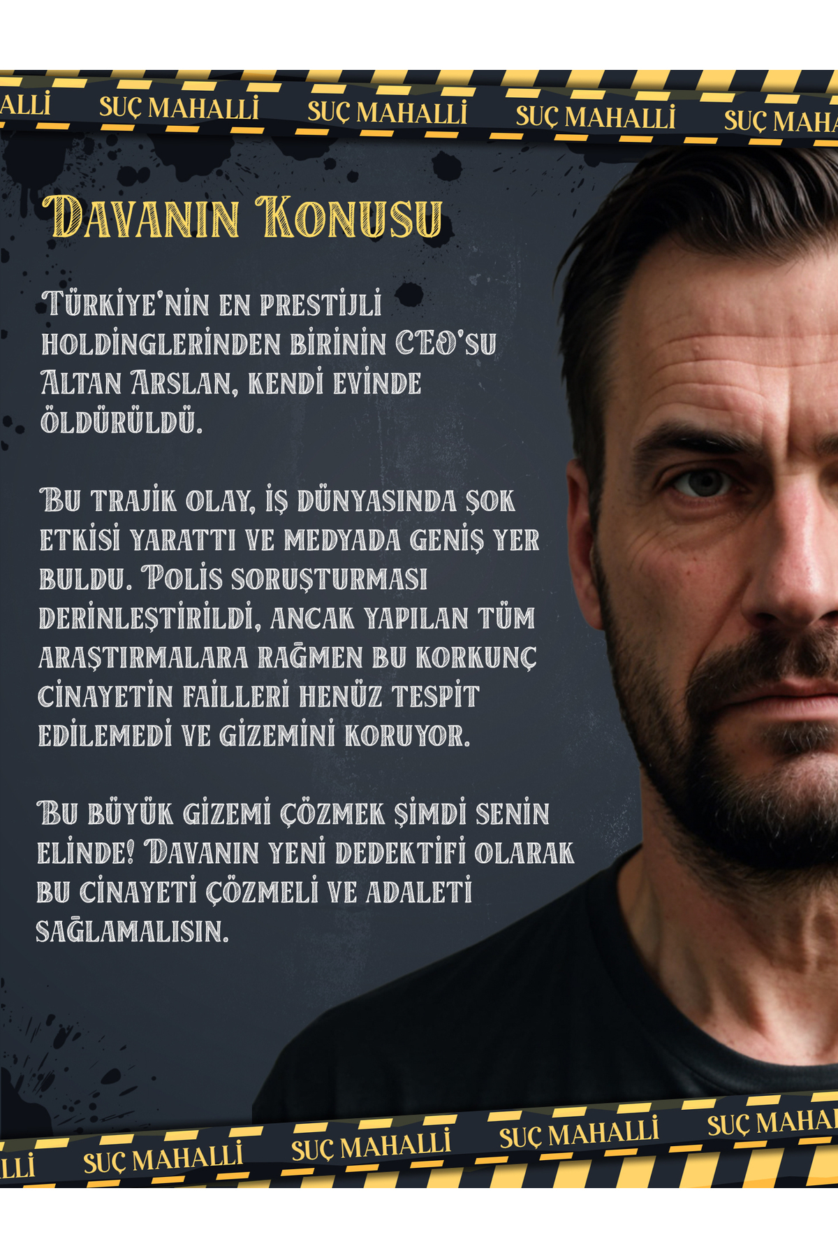 Suç Mahalli Karanlık Gece, Dedektiflik Oyunu, Kutu Oyunu, Katil Kim ...