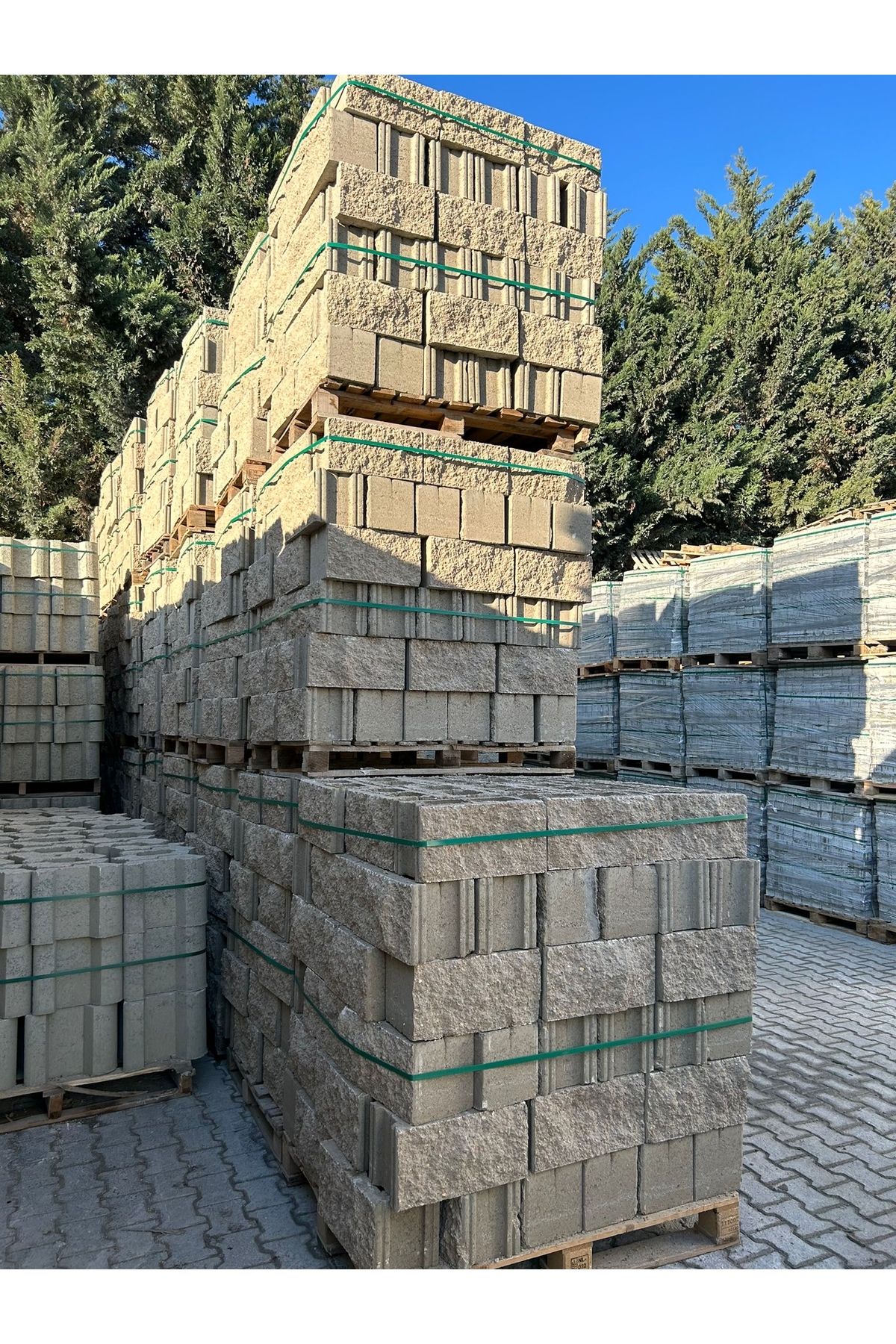 yapıtaş Kırma Blok Beton Blok 1 Adet Bahçe Duvar Malzemesi Pirket ...