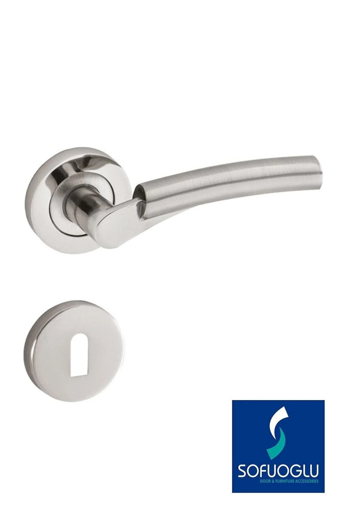 Sofuoğlu Alüminyum-paslanmaz Batum Yuvarlak Rozetli Oda Kapı Kolu ...