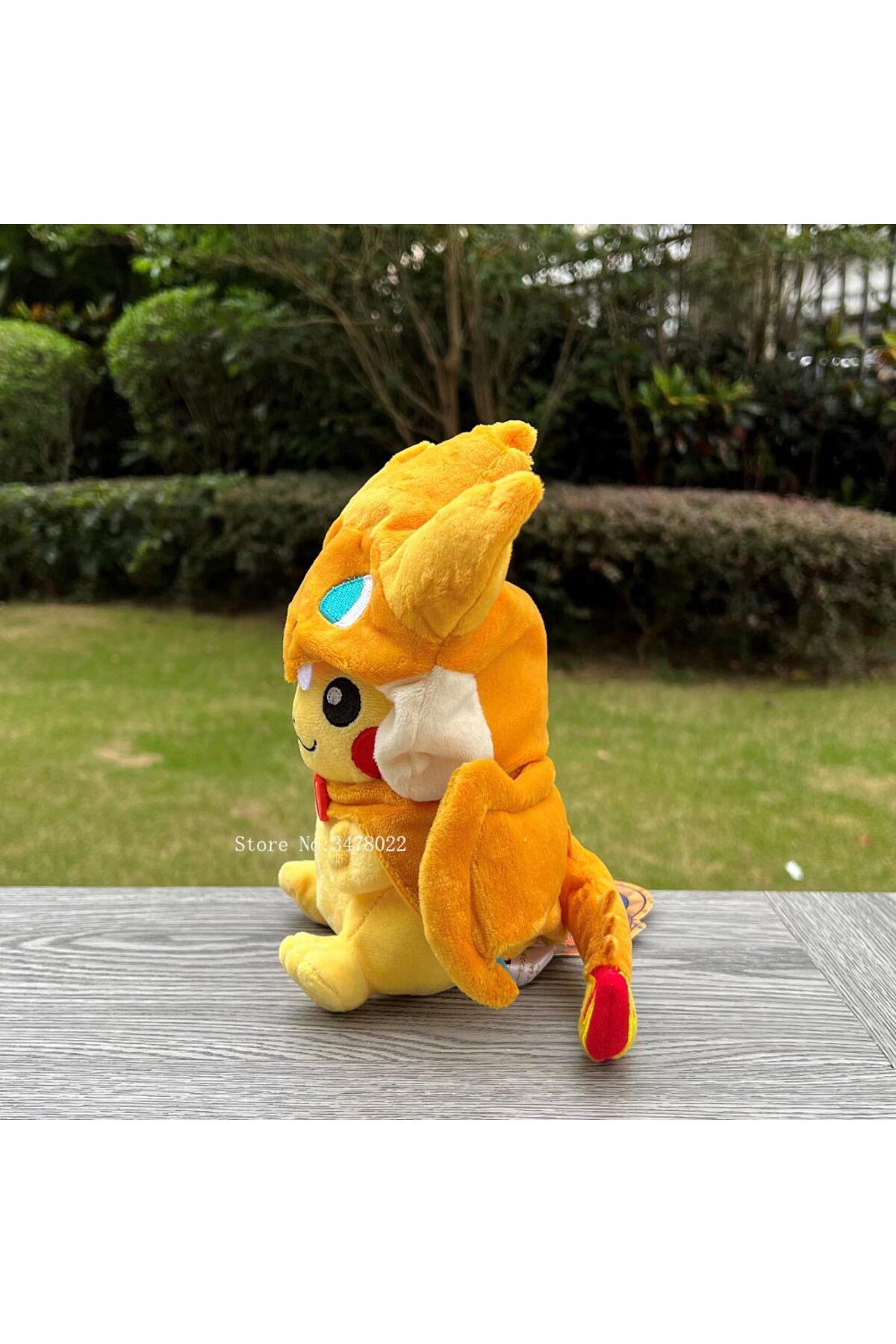 Takara Tomy Pikachu mega charizard y kostümlü 22cm peluş oyuncak figür ...