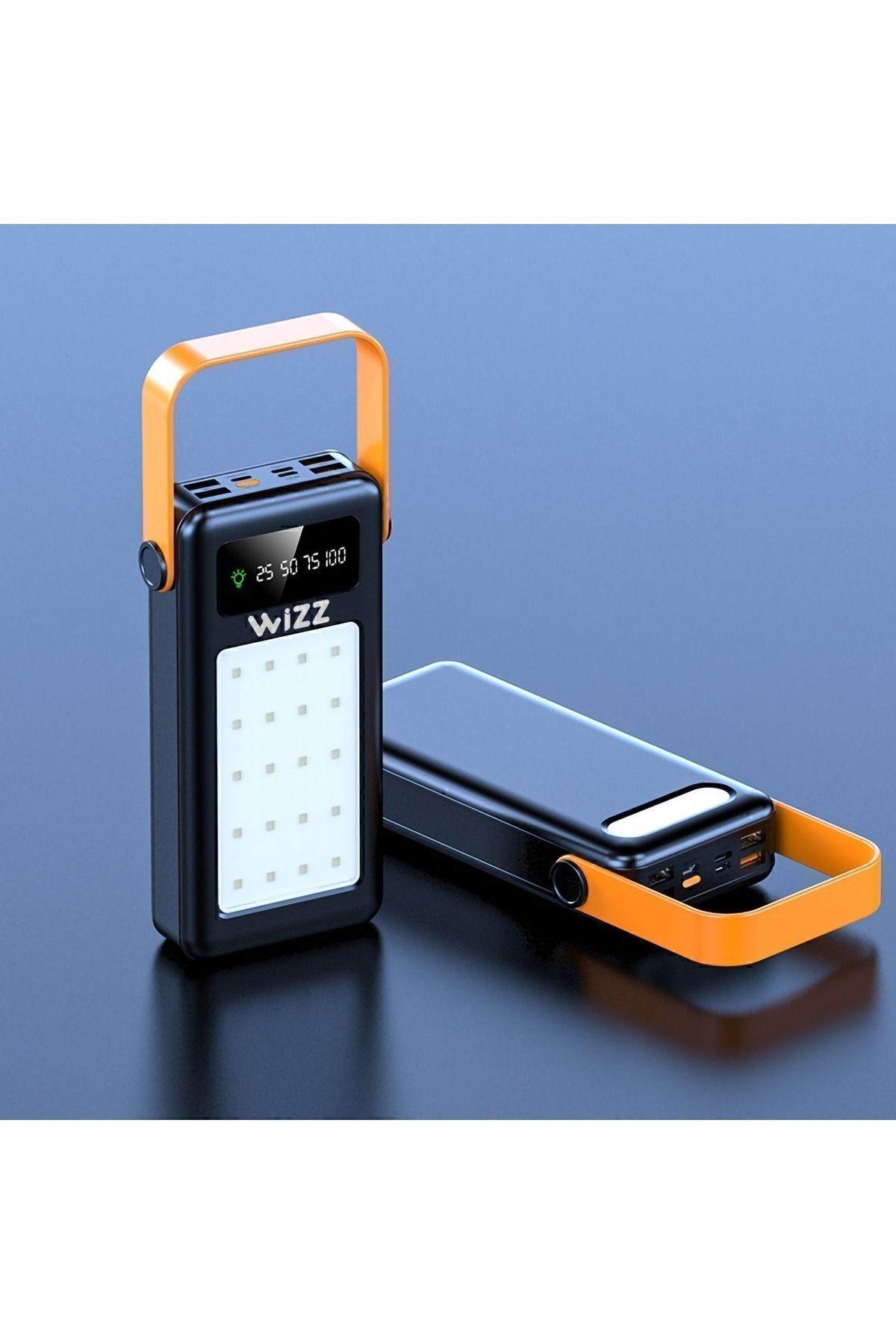 wizz WİZZ 30.000 MAH POWERBANK 4 USB ÇIKIŞLI LED GÖSTERGE VE ÇİFT FENER ...