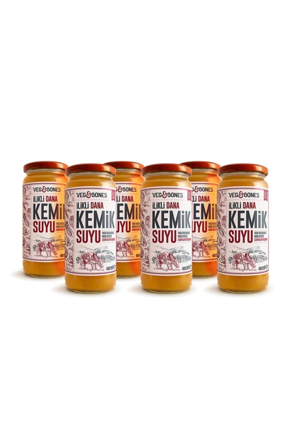 Veg&Bones Ilikli Kemik Suyu 480ml x 6 Adet Fiyatı, Yorumları - Trendyol