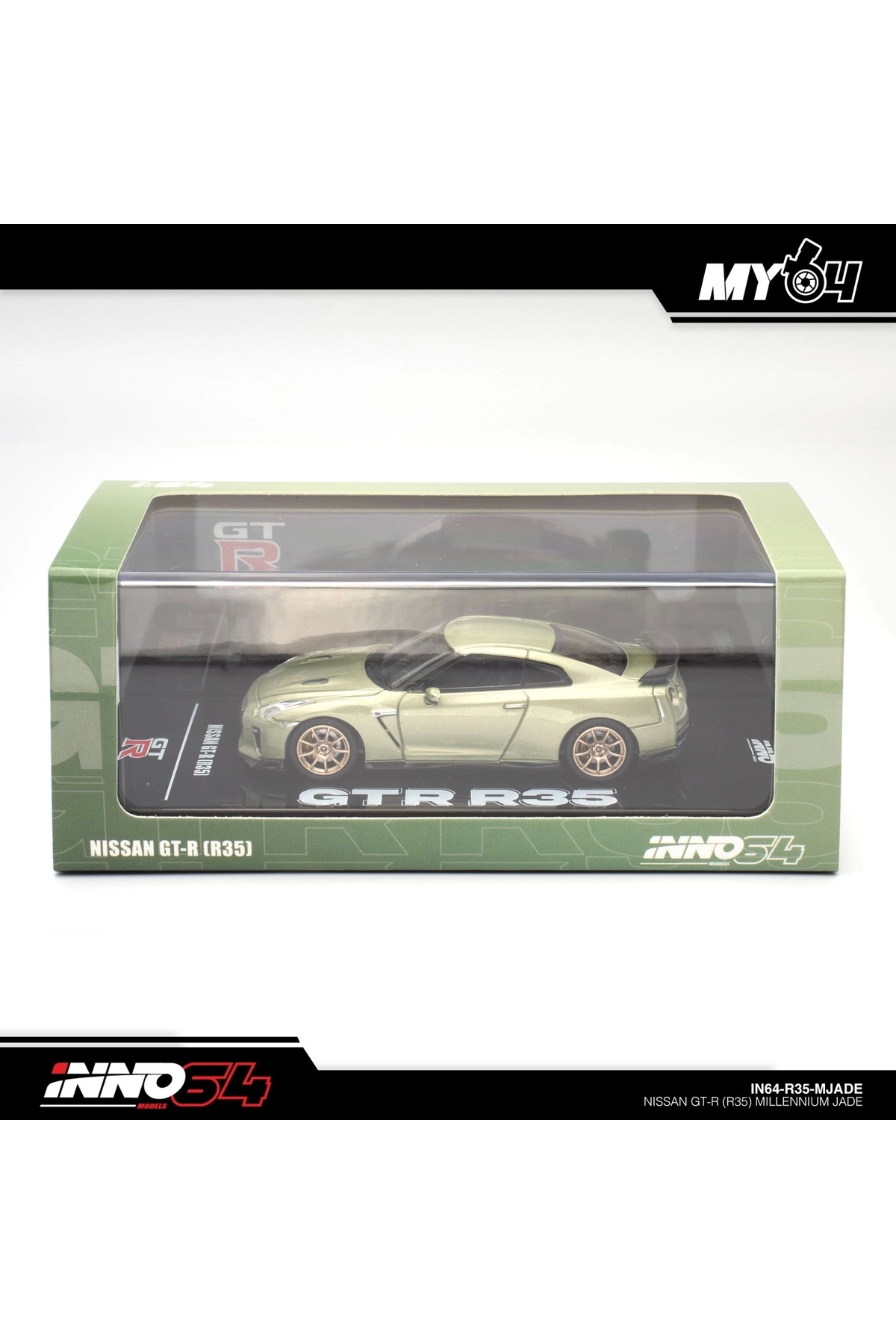 Inno 64 Models Inno 1/64 NISSAN GT-R (R35) Millennium Jade IN64-R35 ...