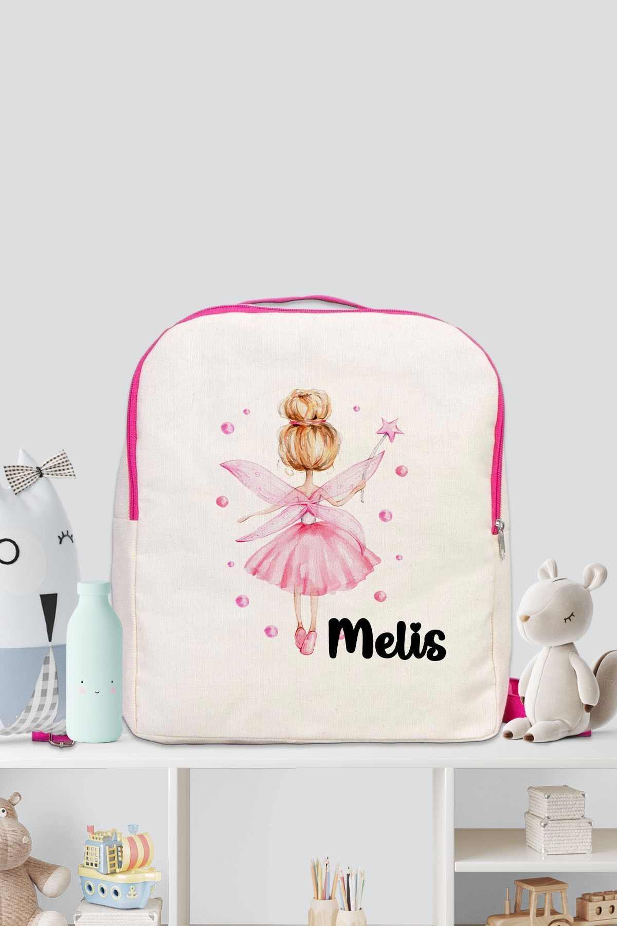 Lilabio İsme Özel 0-7 Yaş Kız Çocuk Sırt Çantası Anaokulu Kreş Çantası ...