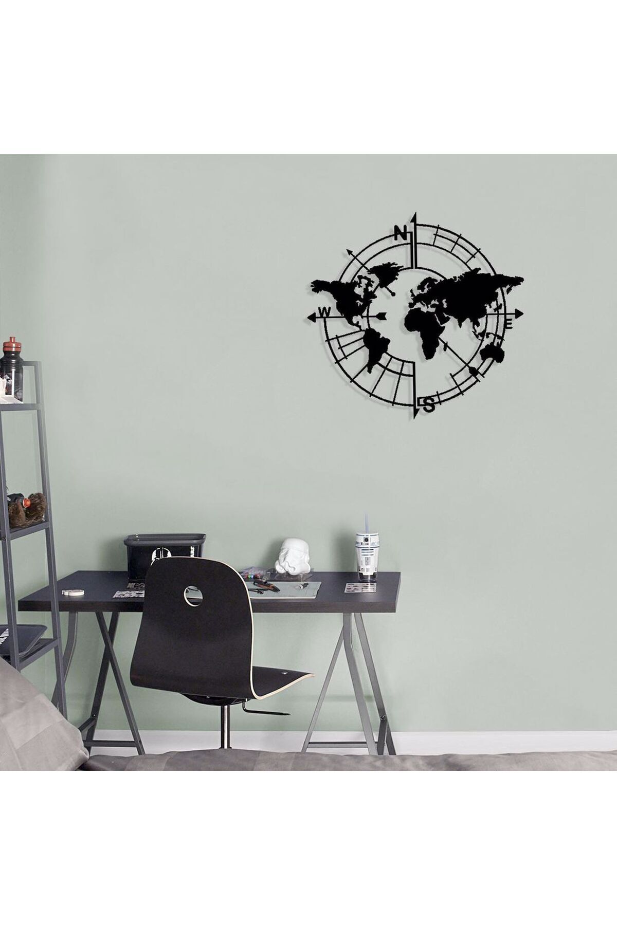 DECOVIENO METAL DÜNYA HARİTASI, EV OFİS DÜNYA HARİTASI, DÜNYA ...