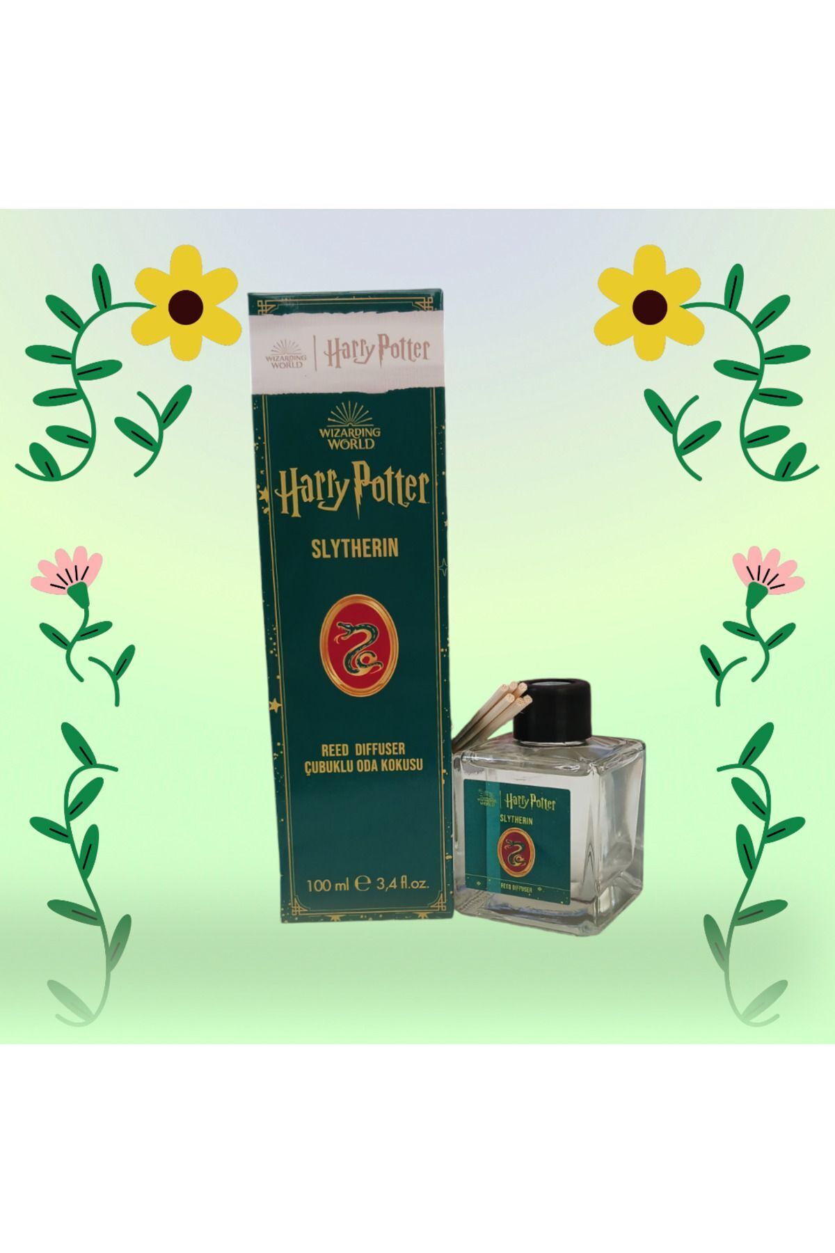 Harry Potter SLYTHERIN REED DIFFUSER BAMBU ÇUBUKLU ODA KOKUSU 100ML ...