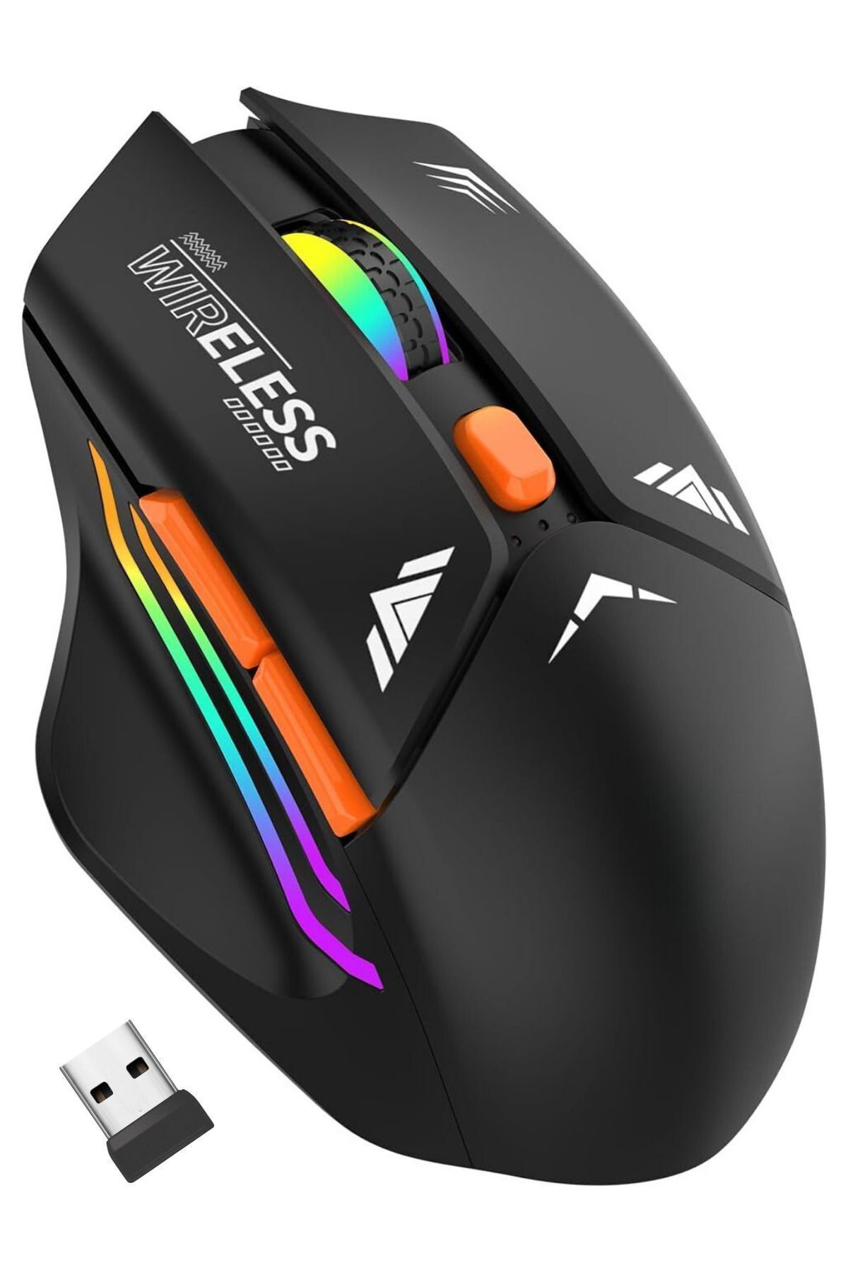 Rever Kablosuz Gaming Oyuncu Mouse Led Işıklı Şarj Edilebilir Gamer ...