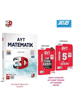 📘 3D Yayınları AYT Matematik Soru Bankası ile Başarıyı Yakala!