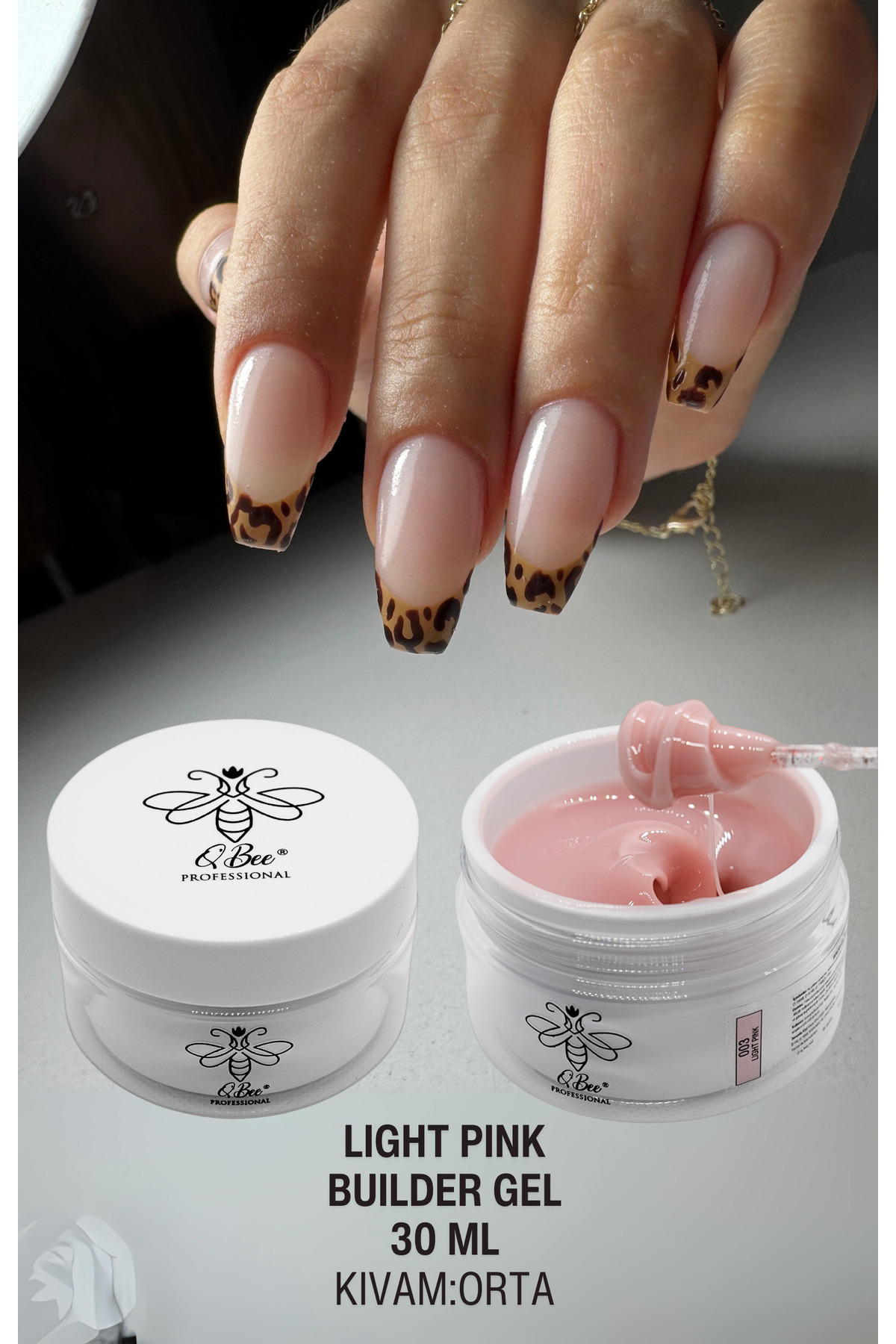 QBEE PROFESSIONAL 30Ml Protez Tırnak Jeli Builder Gel Light Pink Fiyatı, Yorumları - Trendyol