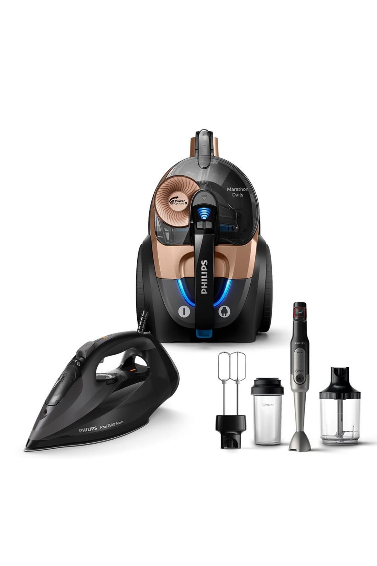 Philips Taşınma Seti 2 (Süpürge XB7151/07 - Ütü DST7511/80 - Blender ...