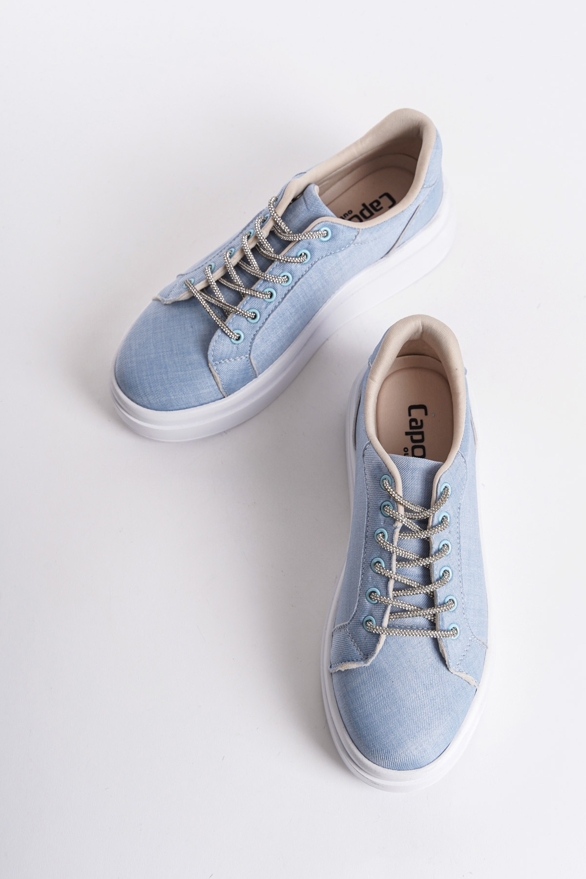 Capone Outfitters Taşlı Bağcıklı Kot Kadın Sneaker Spor Ayakkabı Fiyatı ...