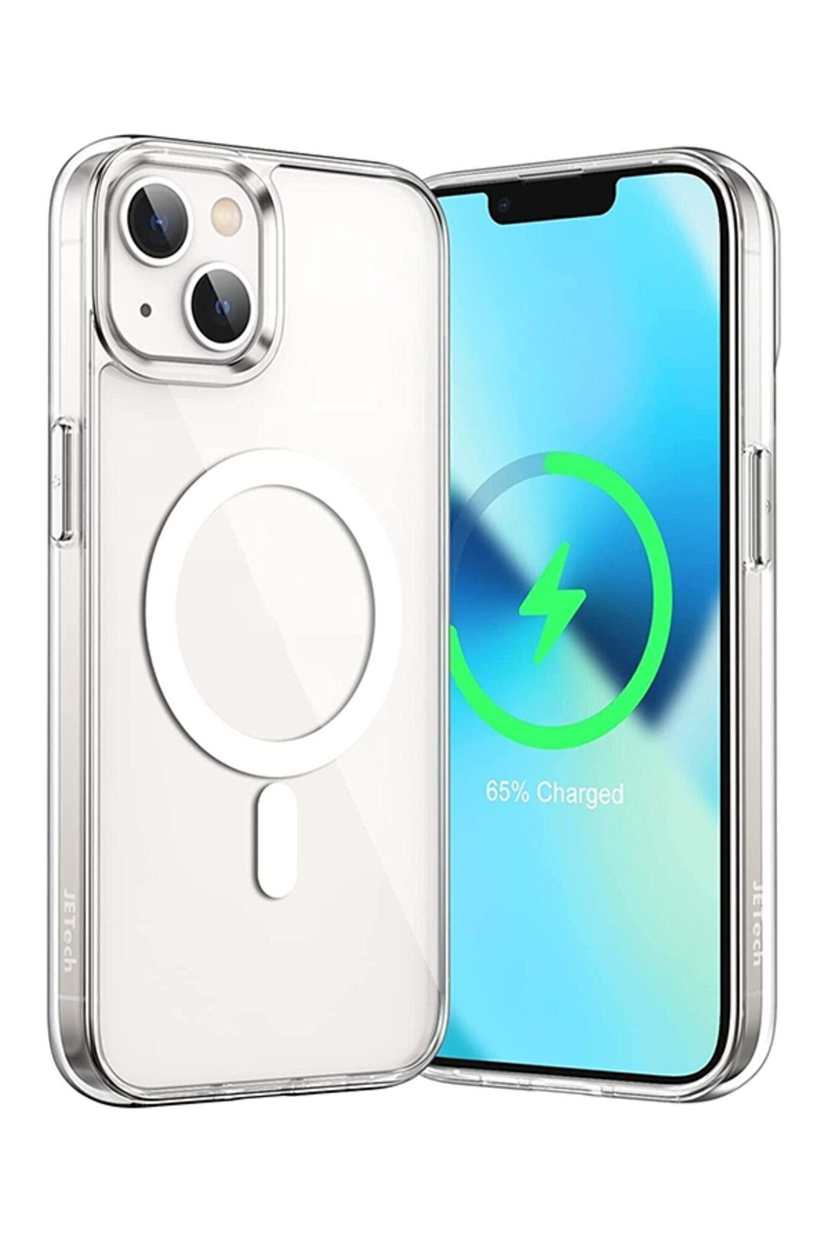 TrendCell Iphone 13/14 Uyumlu Kılıf Magsafe Özellikli Şeffaf Kapak ...