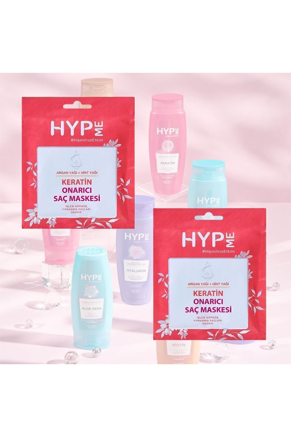 HYP ME Keratin Onarıcı Saç Maskesi 50 ml x 2 adet - Fiyatı, Yorumları
