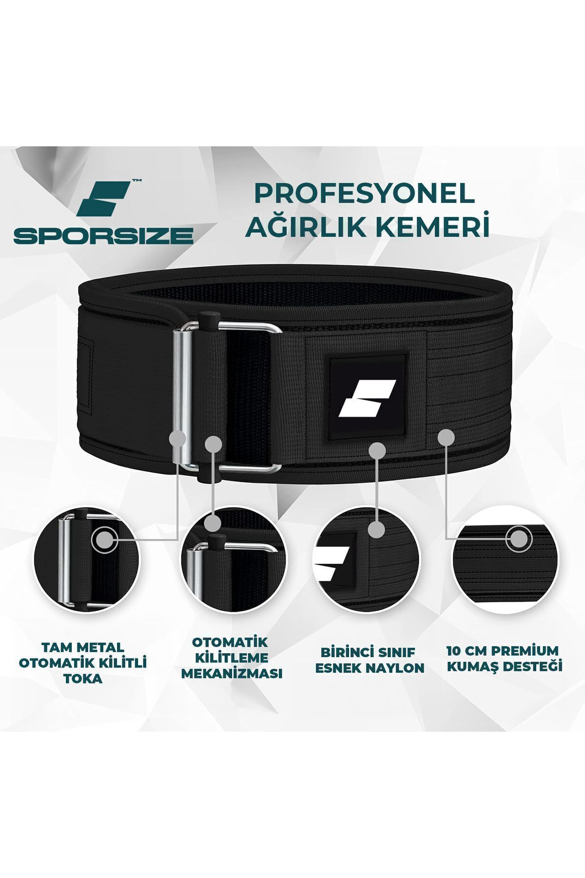 Sporsize Professional Weight Lifting Belt - Profesyonel Ağırlık ...