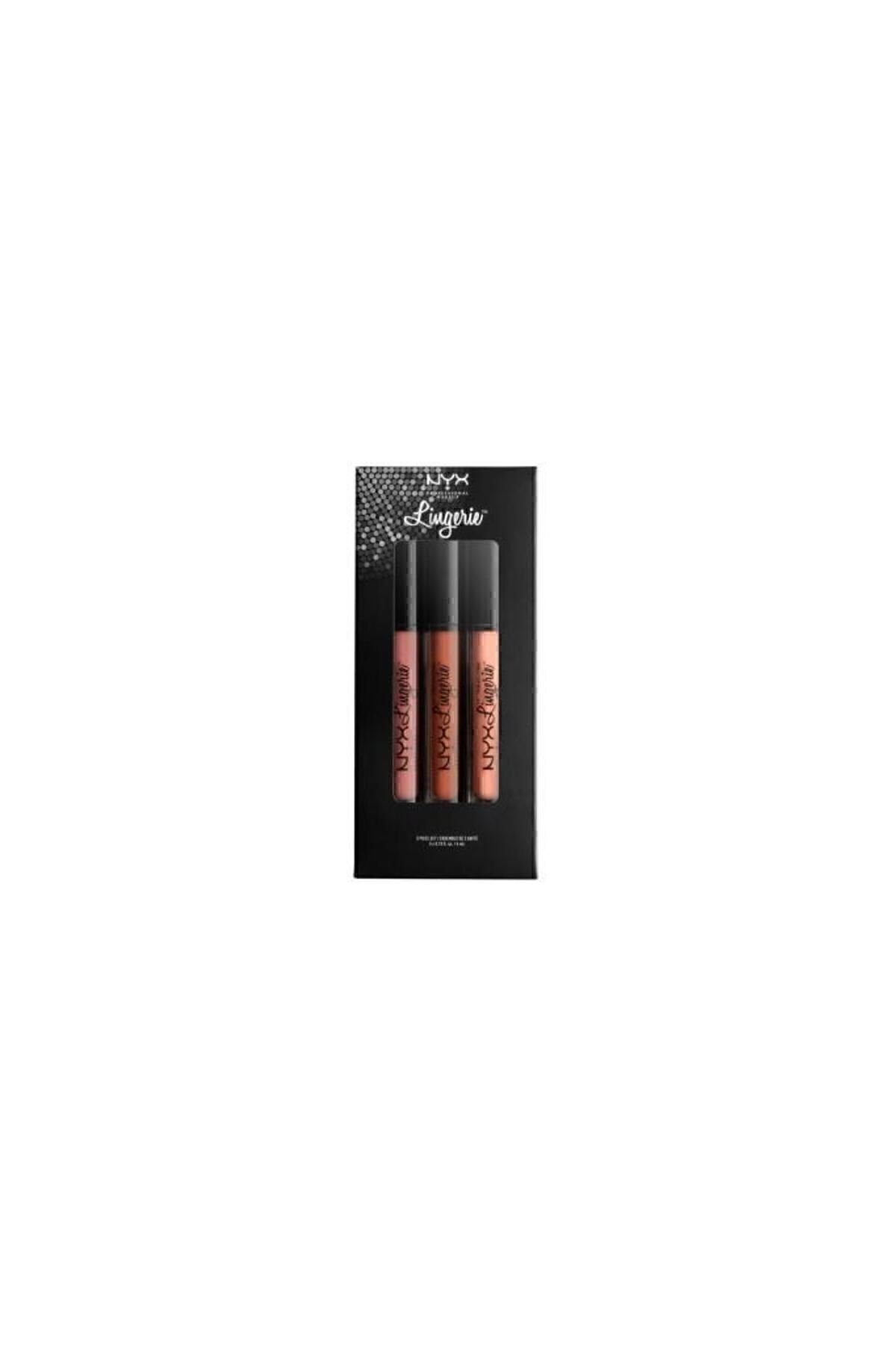 NYX Professional Makeup Lip Lingerie 3 'lü Likit Mat Ruj Seti 02 ...