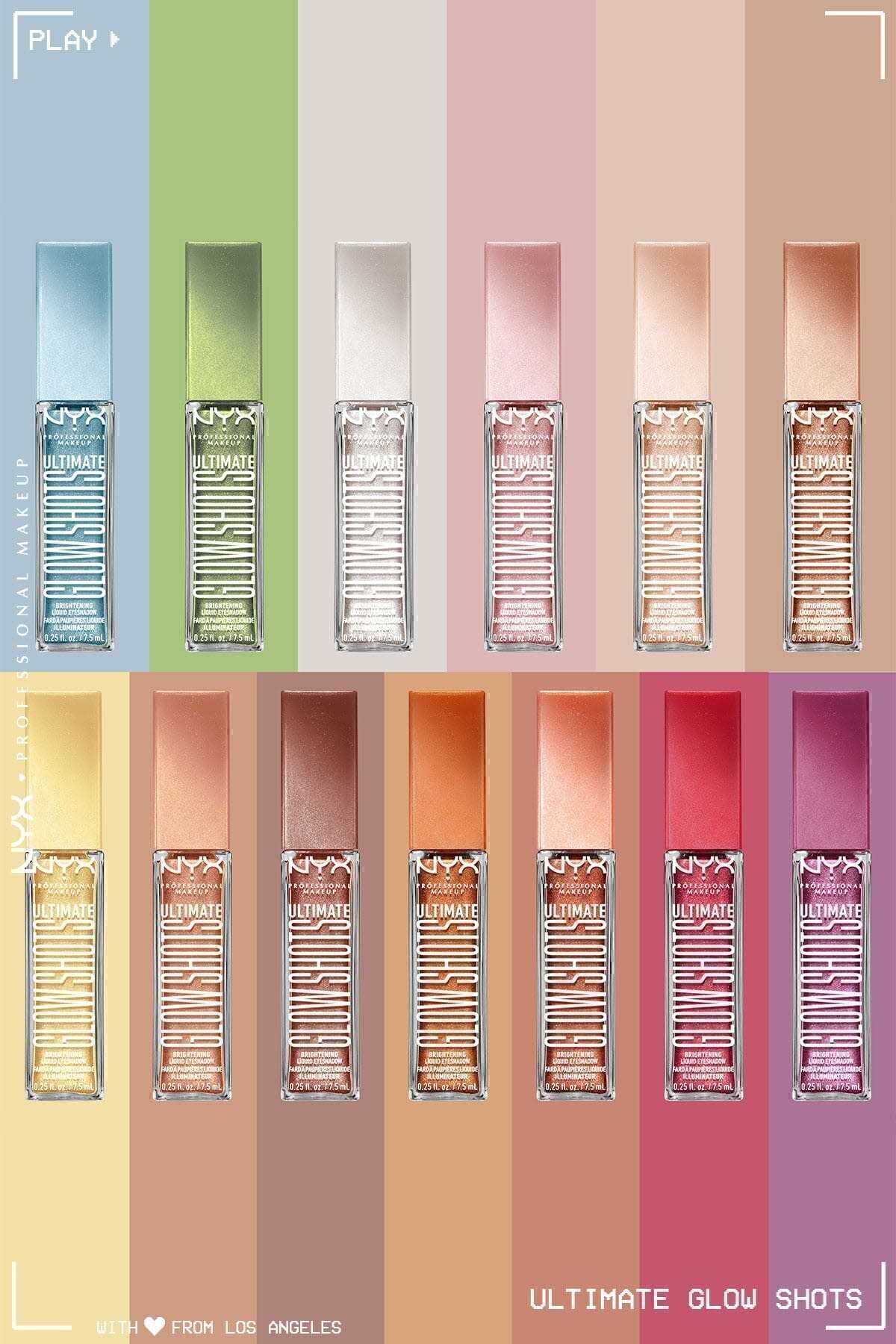 NYX Professional Makeup Ultimate Glow Shots Işıltılı Likit Göz Farı - 03 Come Thru Coconut ...