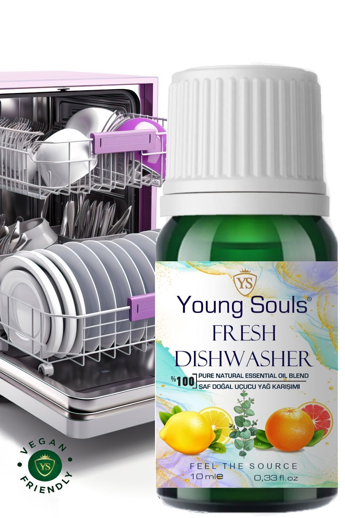 YOUNG SOULS Fresh Dishwasher Essential Oil Blend Bulaşık Makinesi ...